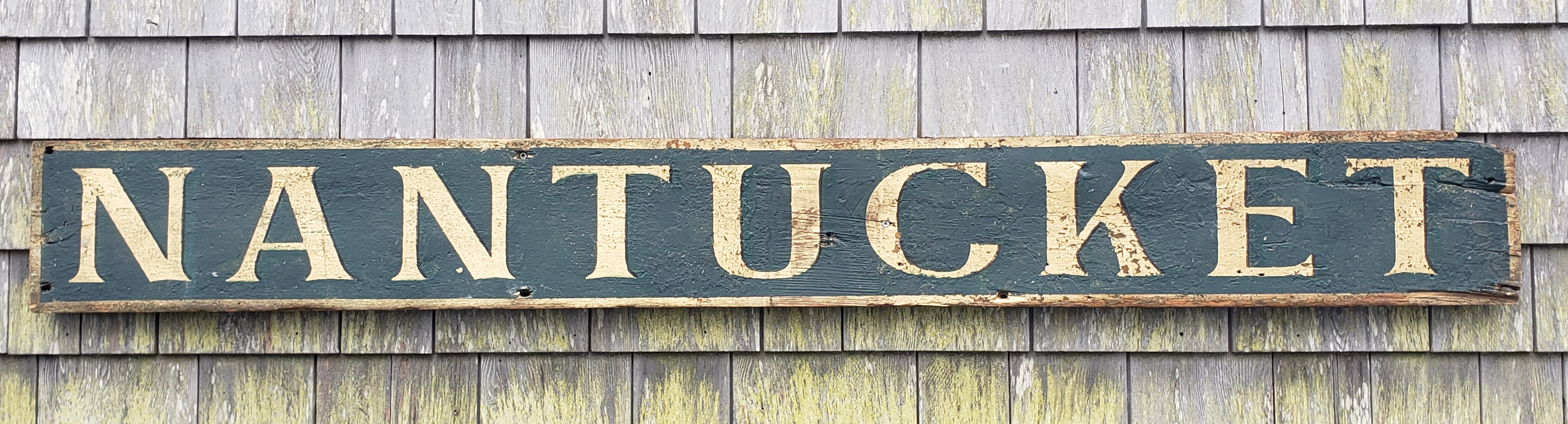 Painted Nantucket Trade Sign - Antique Style Nantucket Painted Trade ...