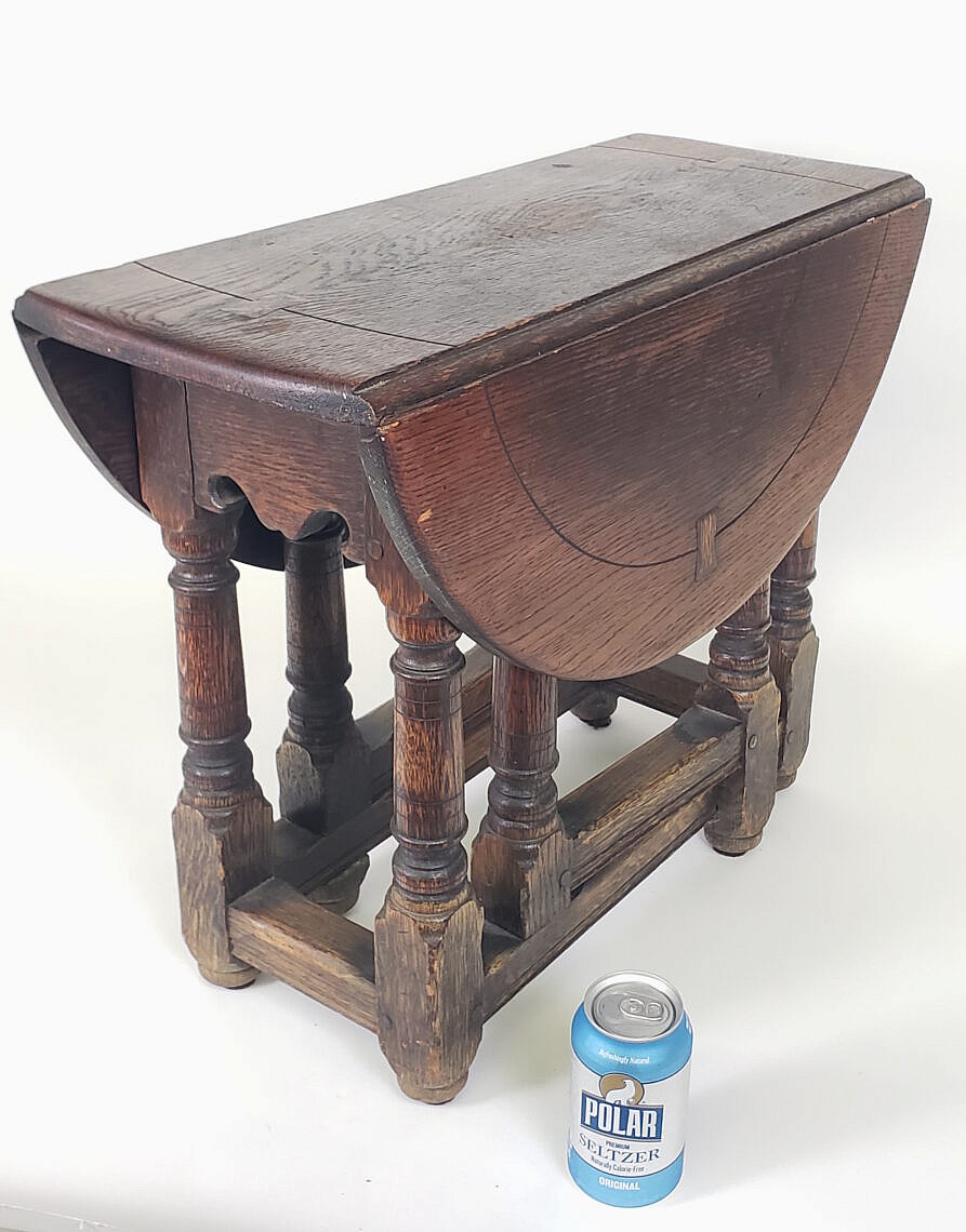 Kittinger Oak Gate Leg Drop Leaf Joint Stool - Kittinger English Oak ...