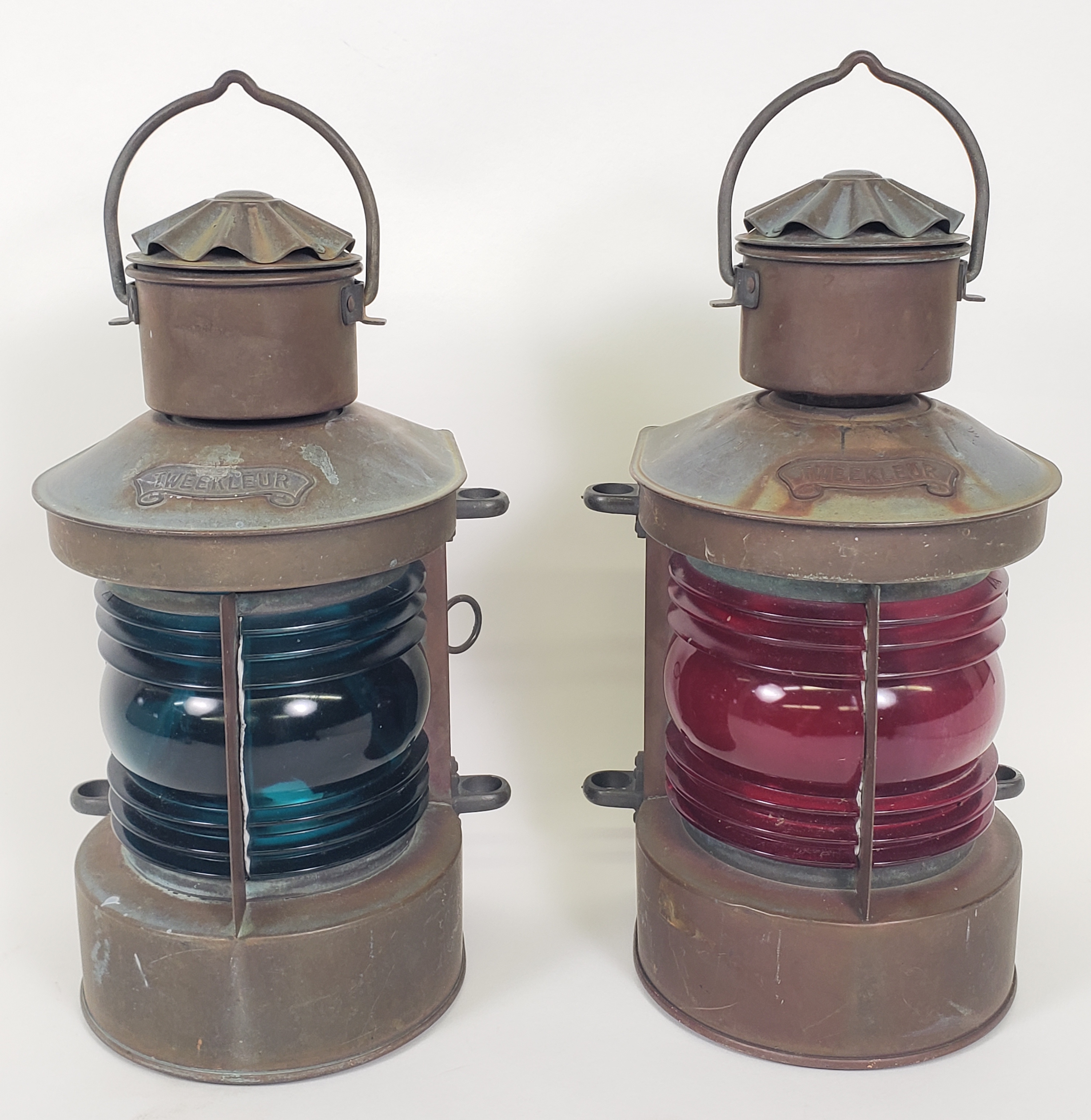 Antique Port Starboard Lights - Pair of Antique Brass Port and ...