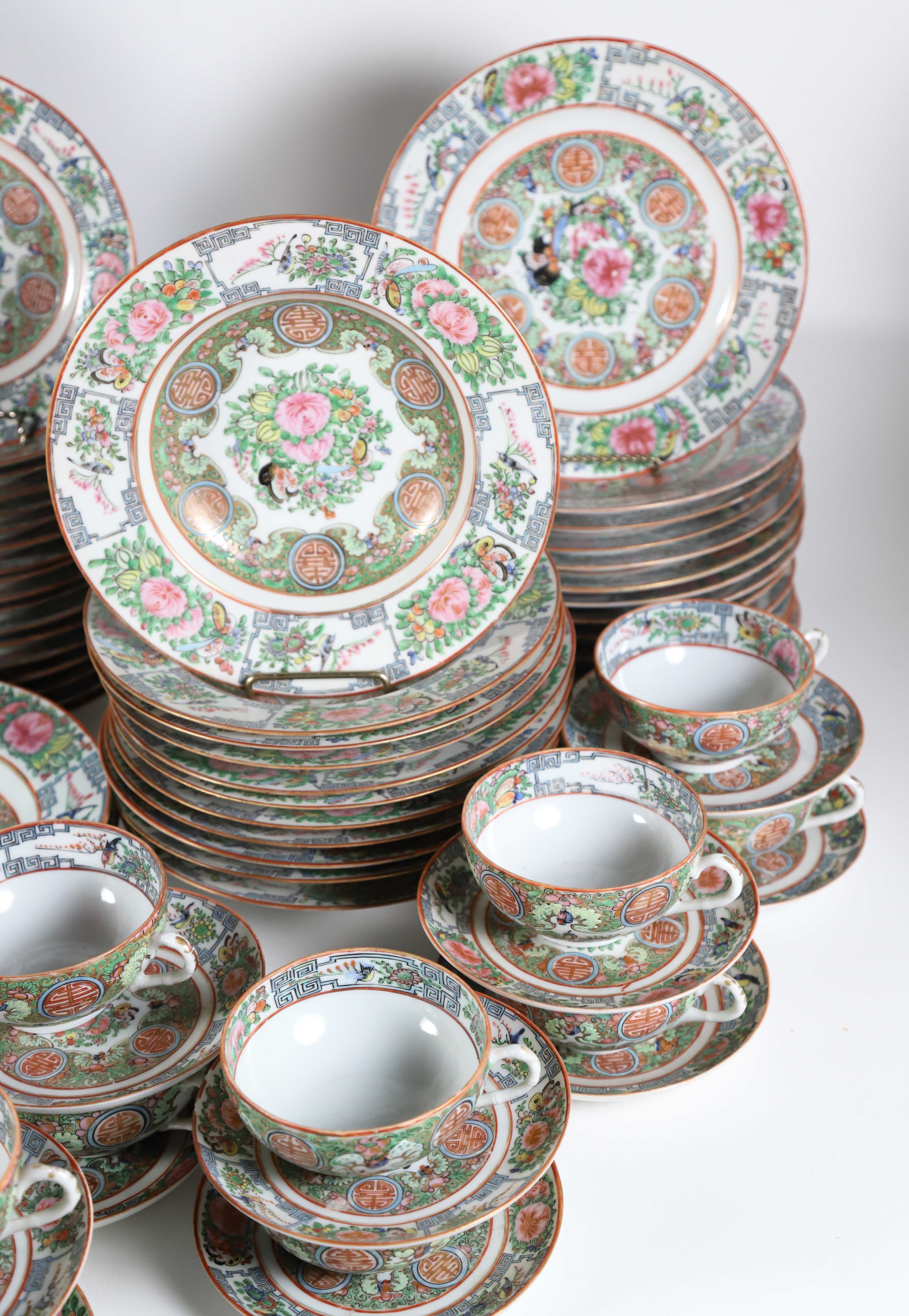 37650 Set of Antique Rose Medallion China E IMG_9650 2 - Rafael Osona ...