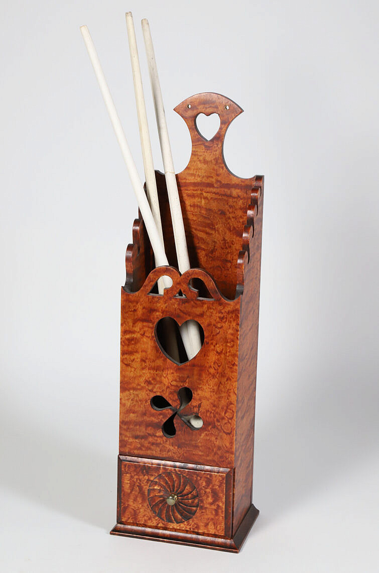 American Bird's Eye Maple Pipe Box 20th Century - American Bird's Eye ...