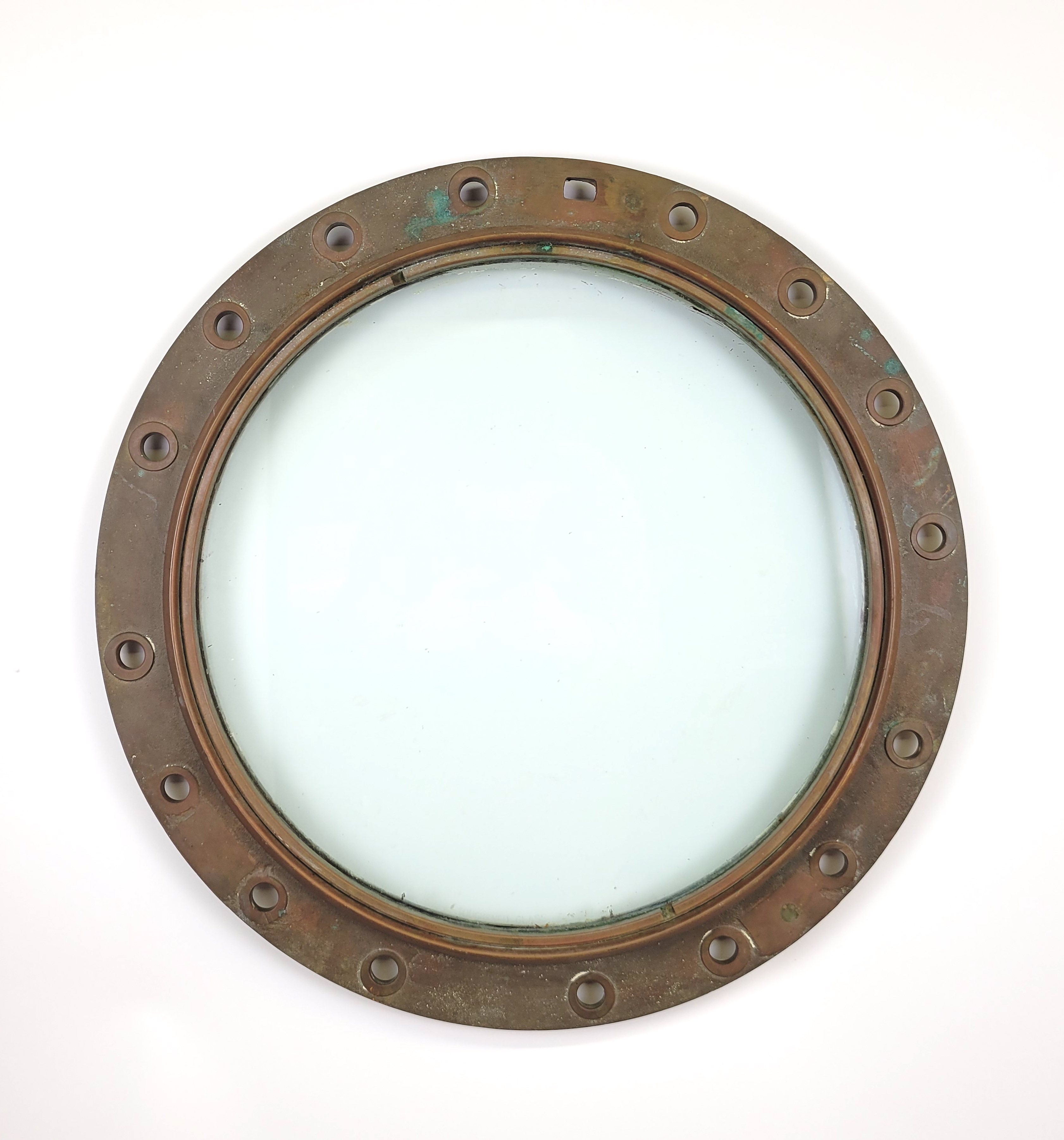 Antique Nautical Round Bronze Ocean Liner Ship’s Porthole Window ...