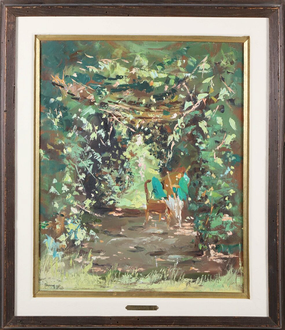 Andrew Shunney Oil on Canvas "Grape Arbor, Nantucket" - Rafael Osona ...