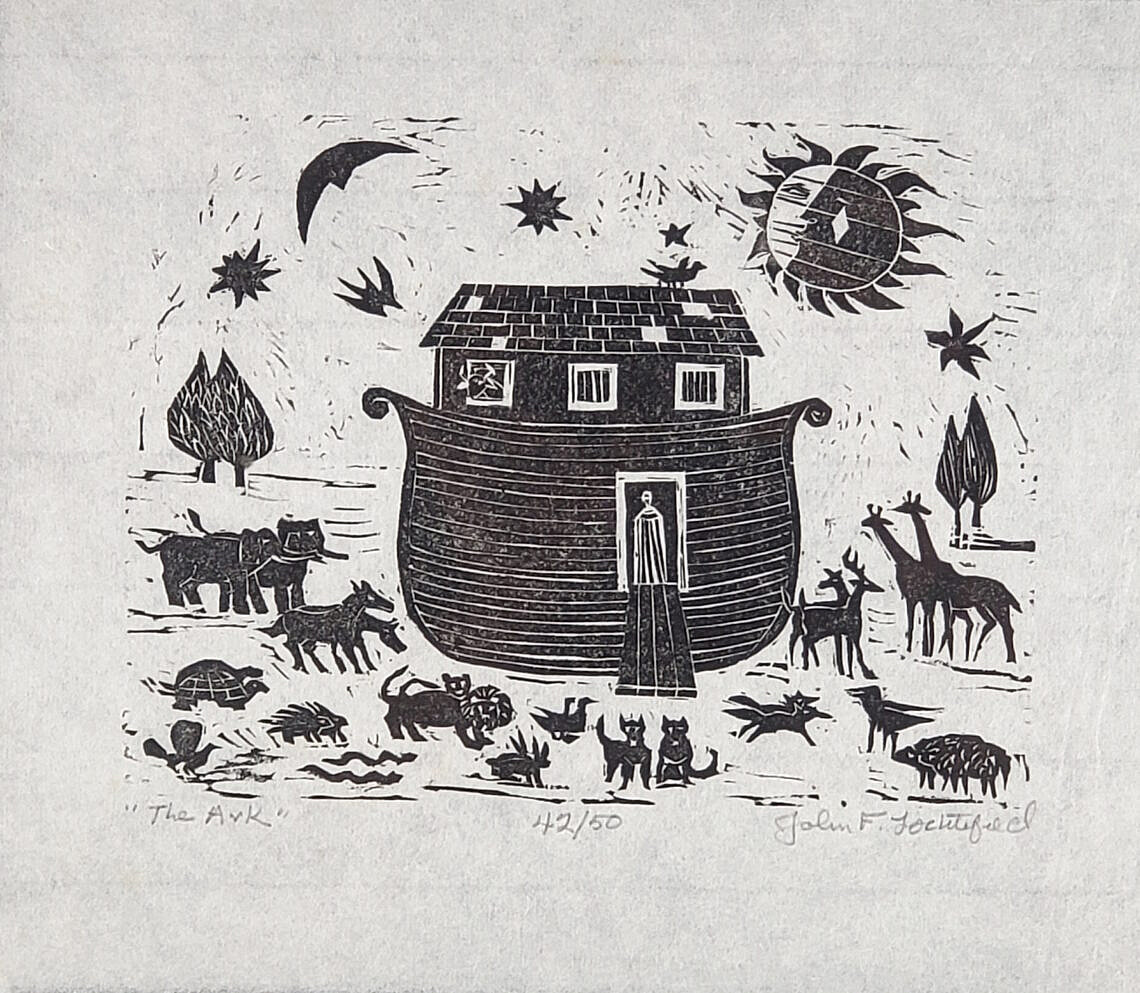John F. Lochtefeld Limited Edition Nantucket Woodblock Print - John F ...