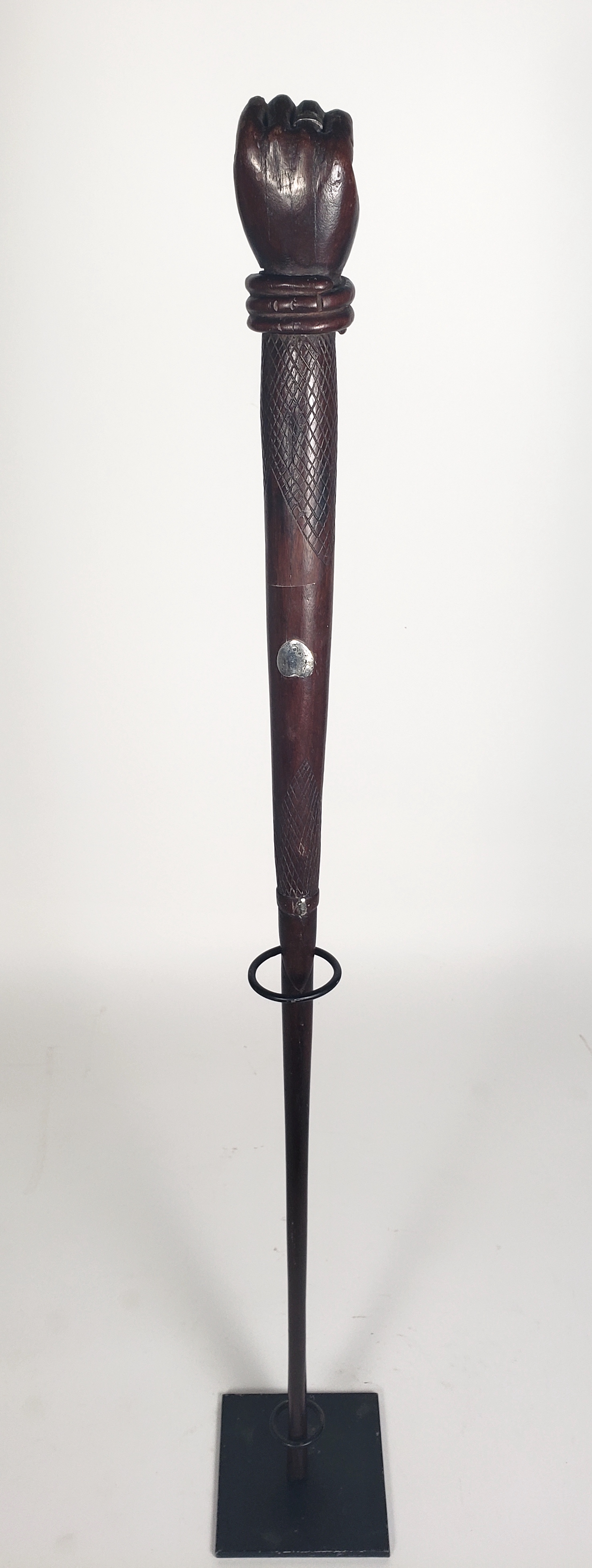 Antique Sailor Made Clenched Fist Ladys Walking Stick - Antique Sailor ...
