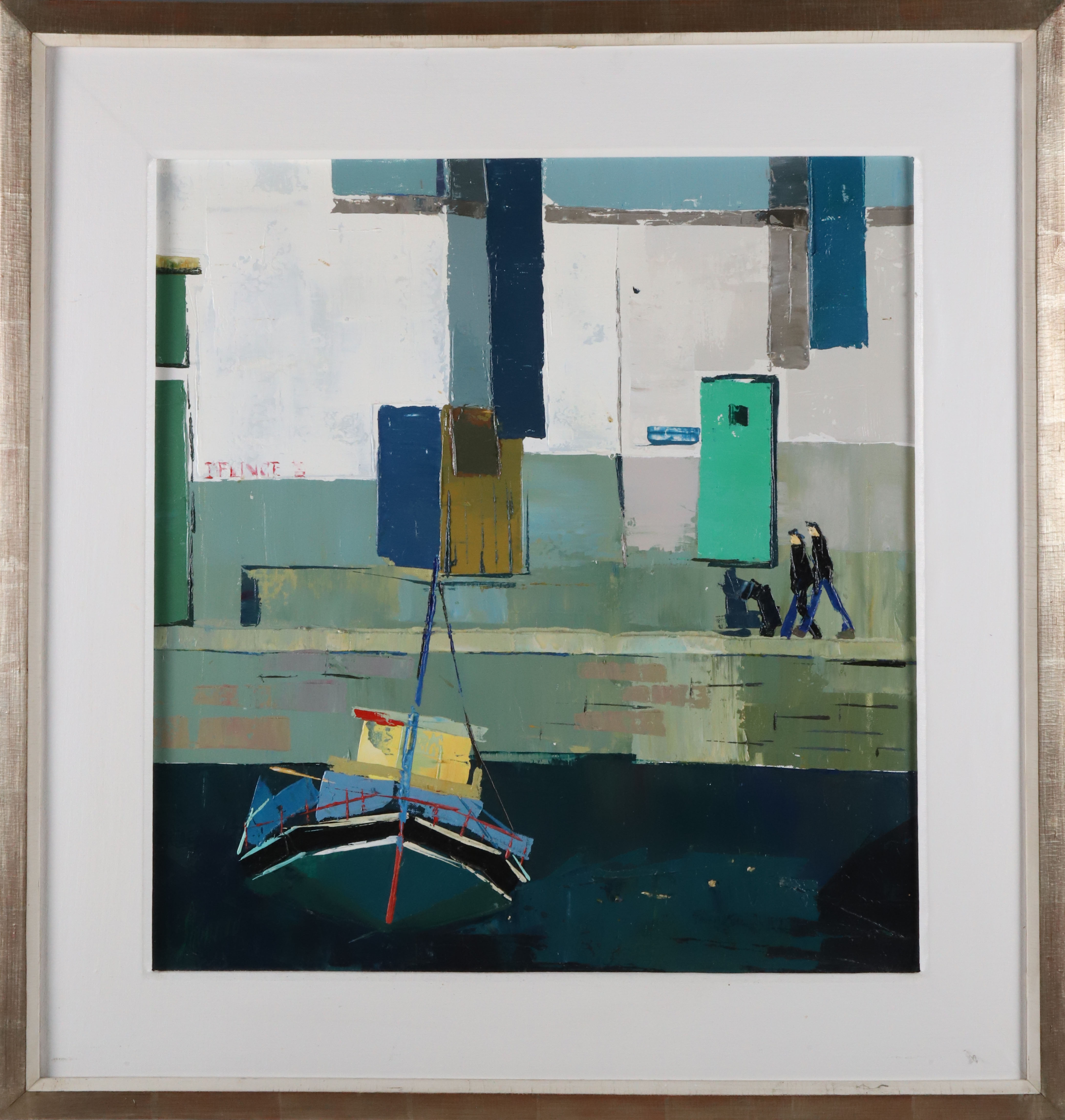 Andrew Shunney Abstract Oil On Canvas "Dock" - Andrew Shunney Abstract ...