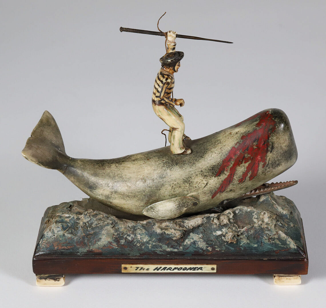 "The Harpooner" Whaler Made Mechanical Whale 19th century - "The ...