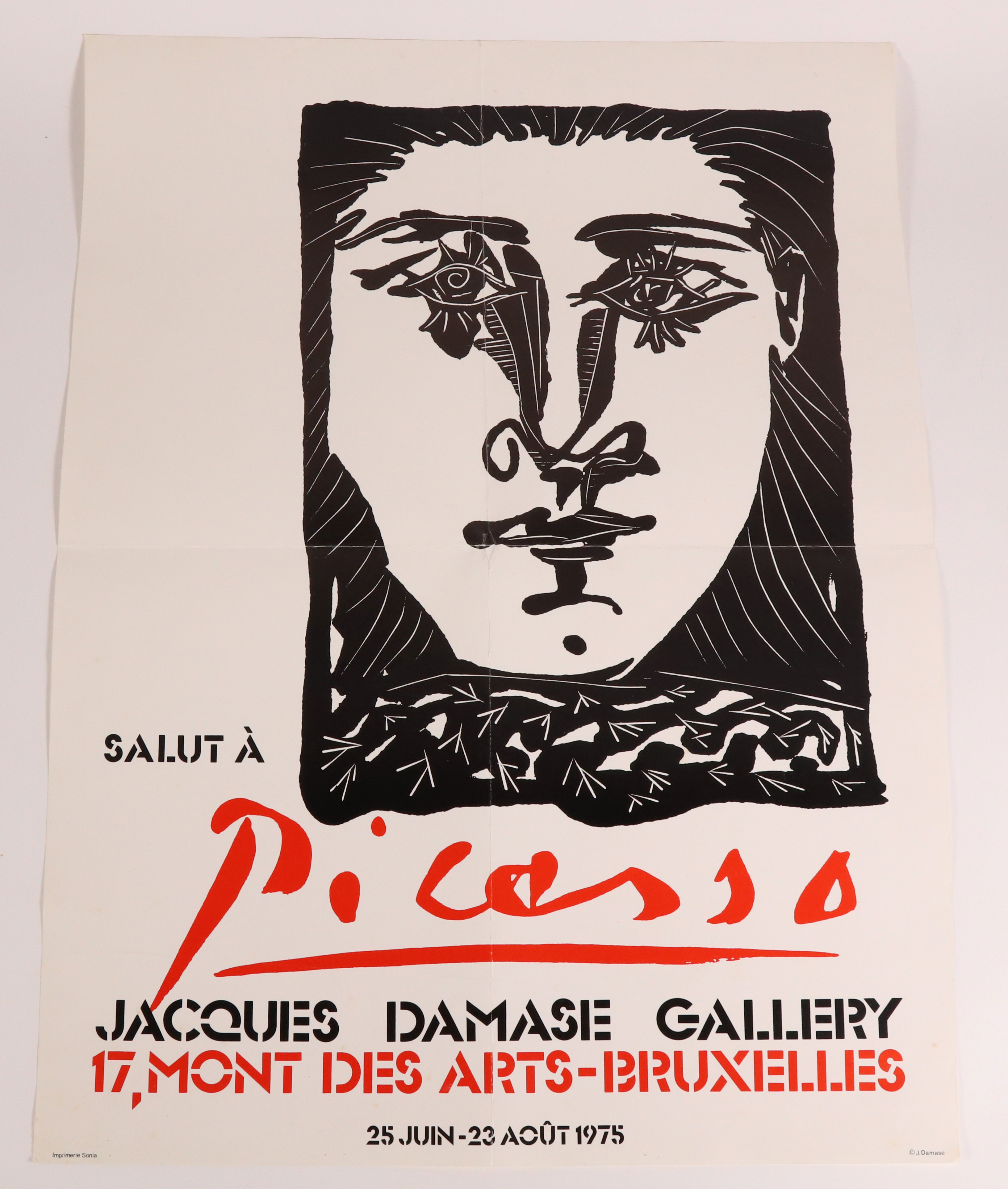 Picasso Exhibition Poster Jacques Damase Gallery 17 Mont Des Arts ...