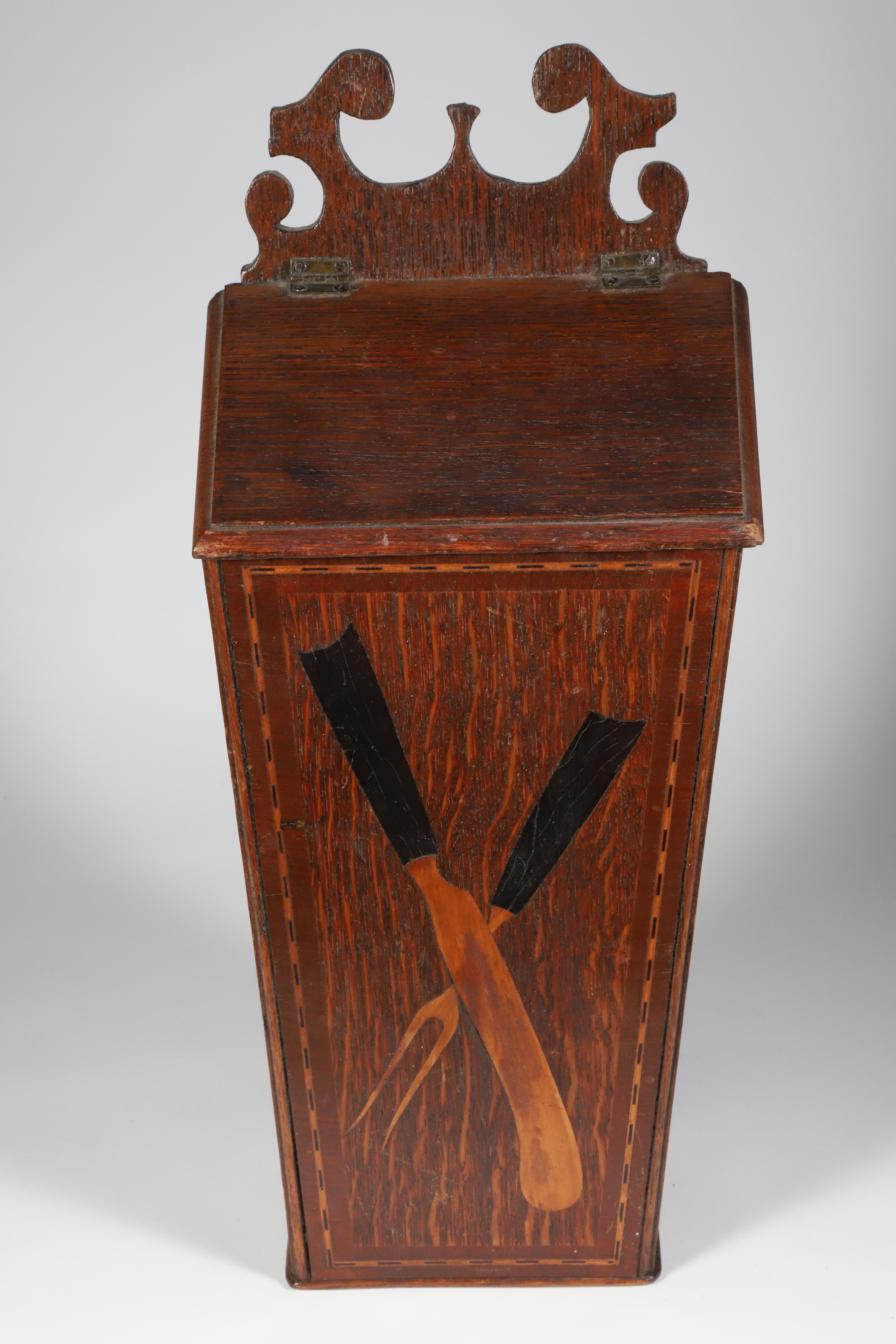 Oak Utility Wall Box 19th Century - Oak Utility Wall Box, 19th Century ...