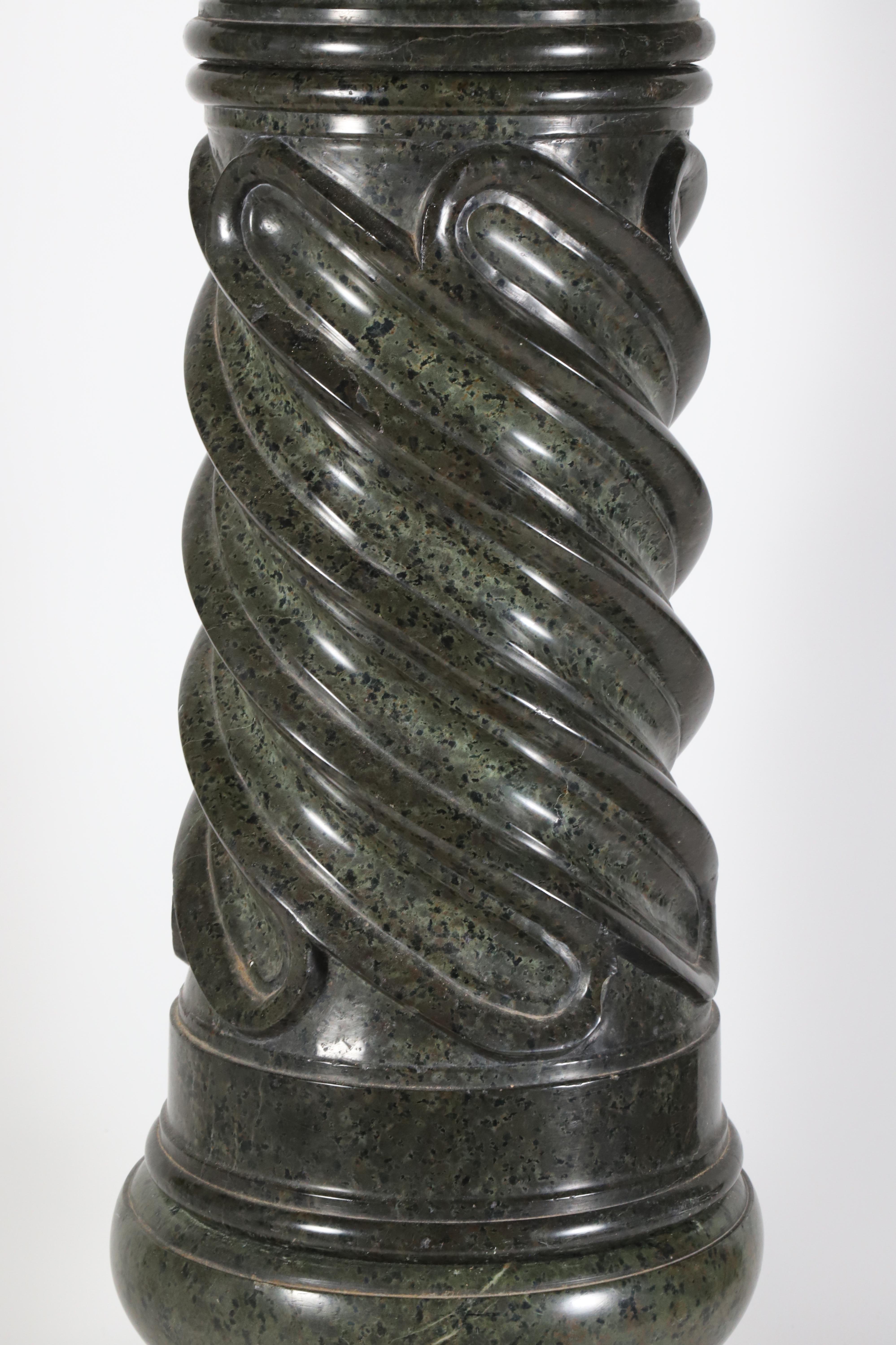 14-5430 Emerald Green Marble Twist Pedestal B IMG_2590 - Rafael Osona ...