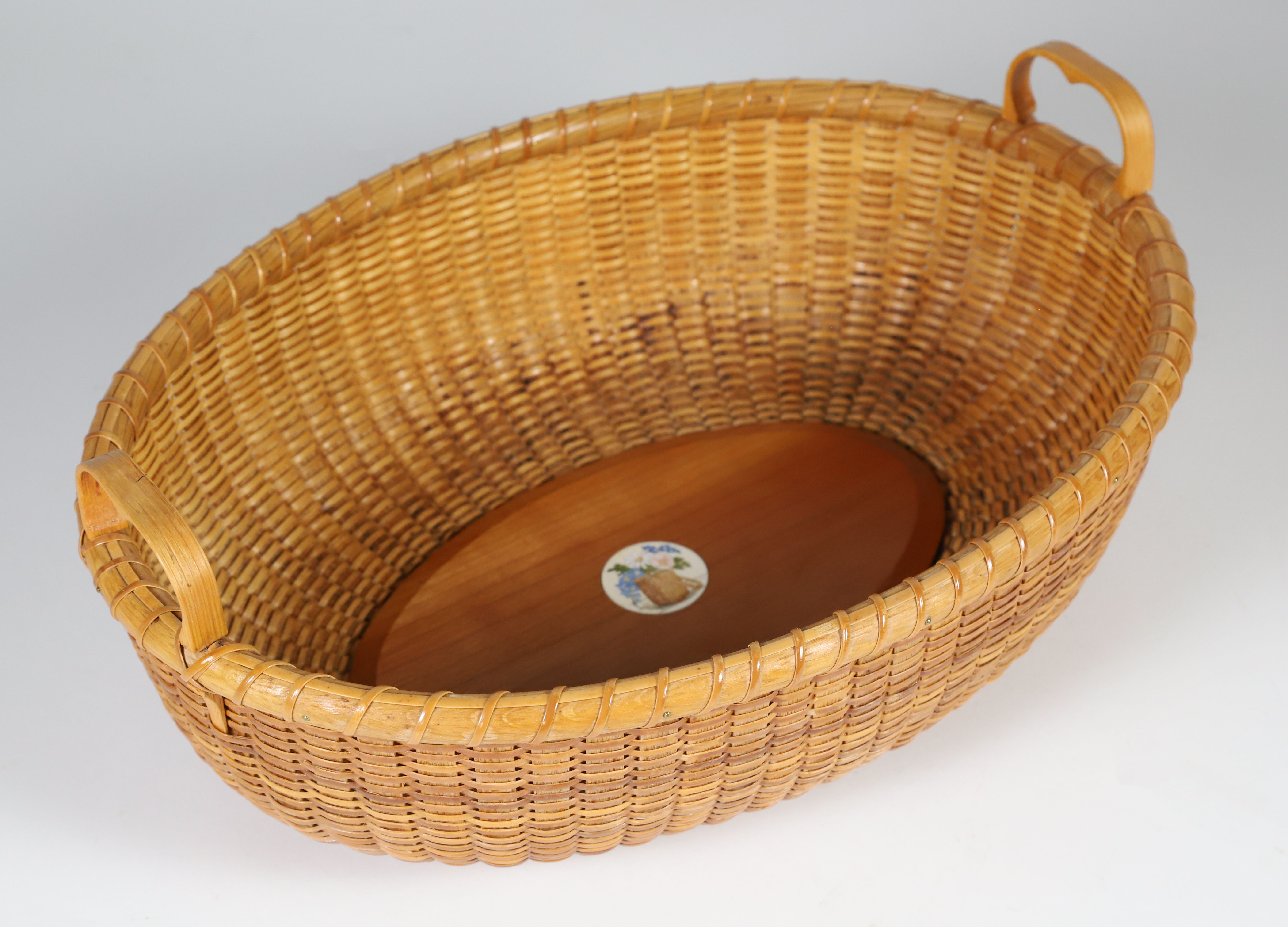 Nantucket Oval Open Sewing Basket - Nantucket Oval Open Sewing Basket ...