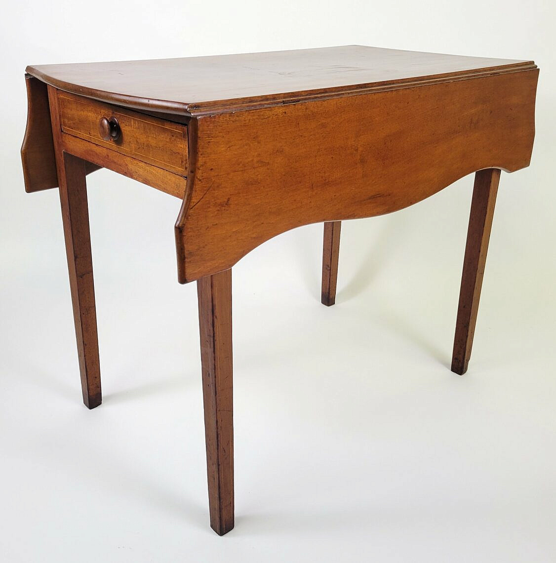 Rare Nantucket Made Inlaid Mahogany Federal Dropleaf Table circa 1800 ...