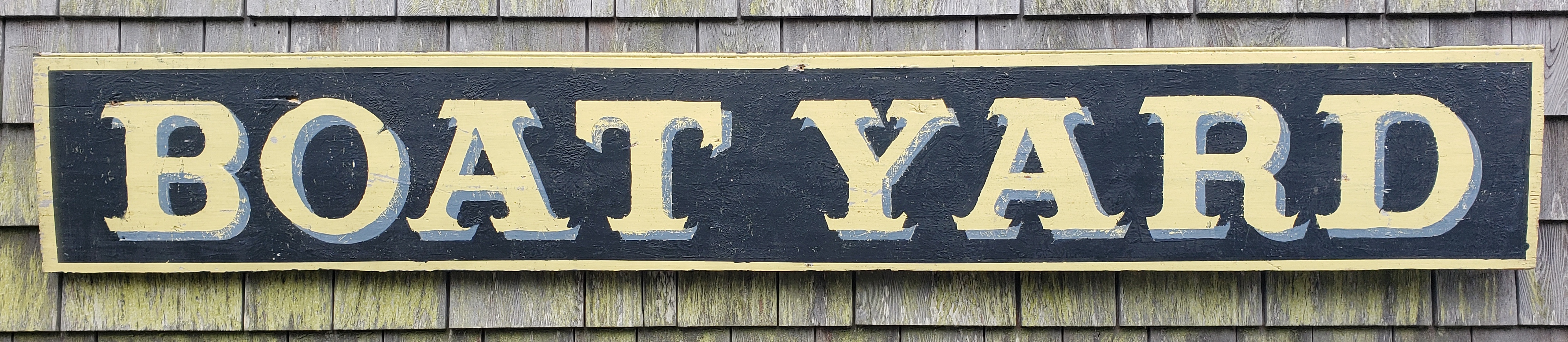 Antique Style Painted Boatyard Trade Sign - Antique Style Hand Painted ...