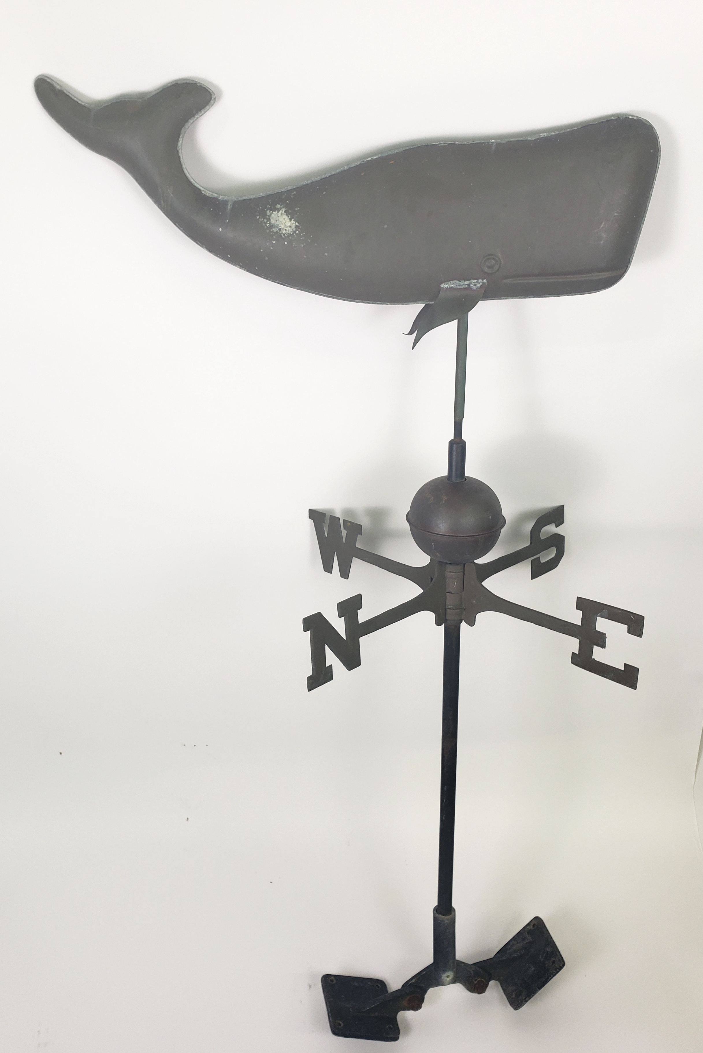 Vintage Copper Sperm Whale Weathervane - Vintage Copper Sperm Whale ...