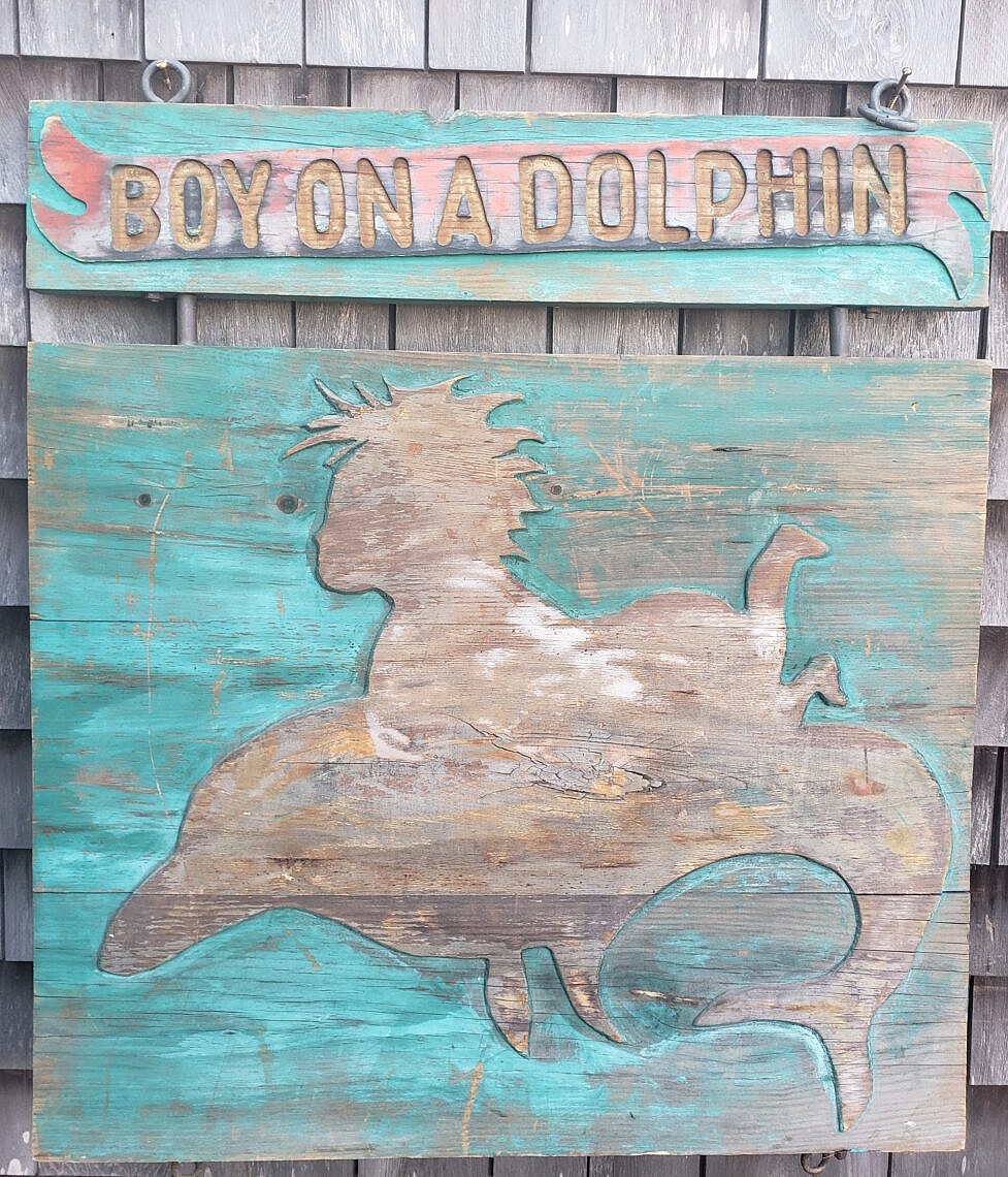 Vintage American Folk Art Trade Sign - Vintage American Folk Art “Boy ...