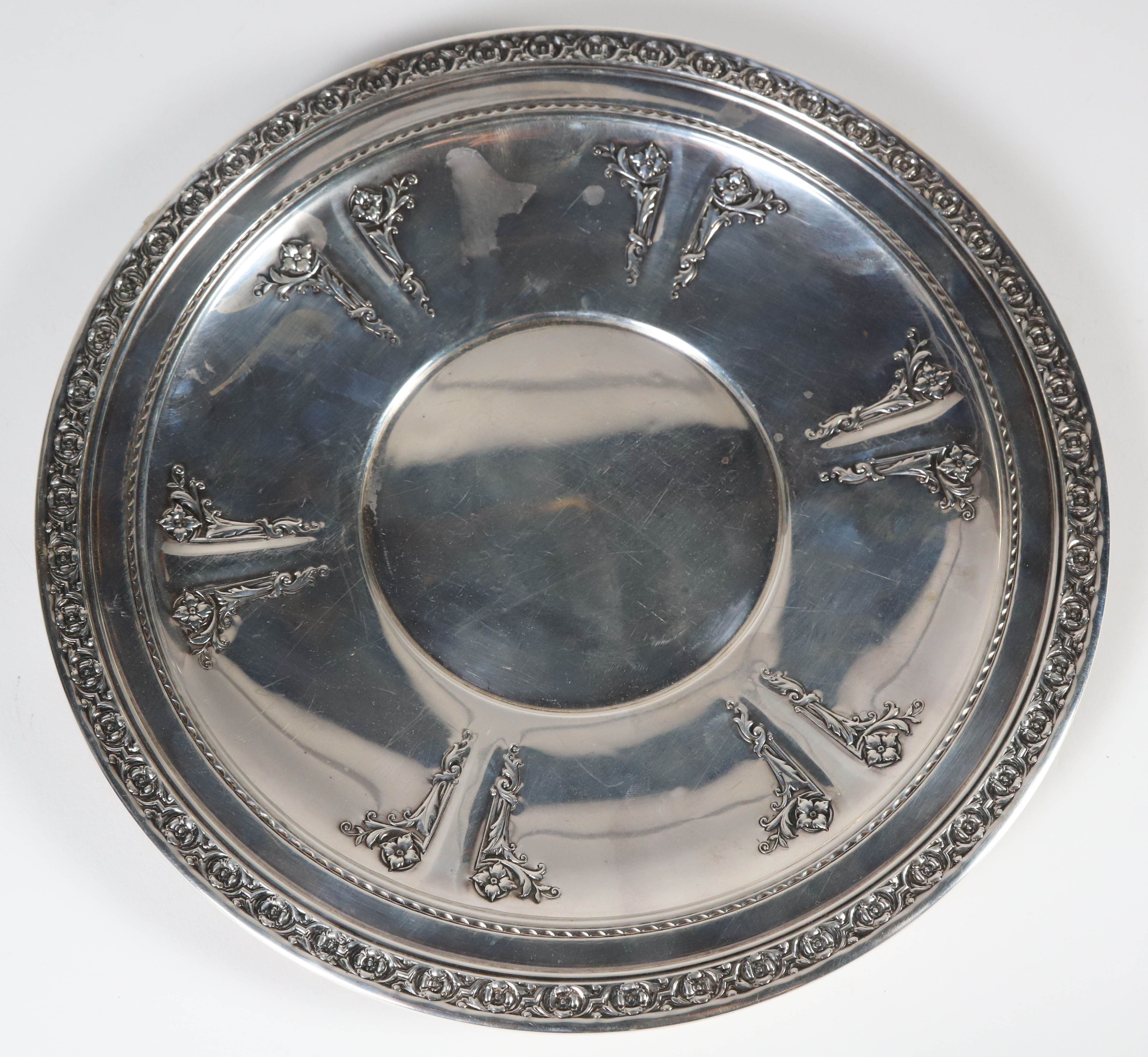 Reed & Barton Round Embossed Sterling Silver Dish Pattern # X519 - Reed ...