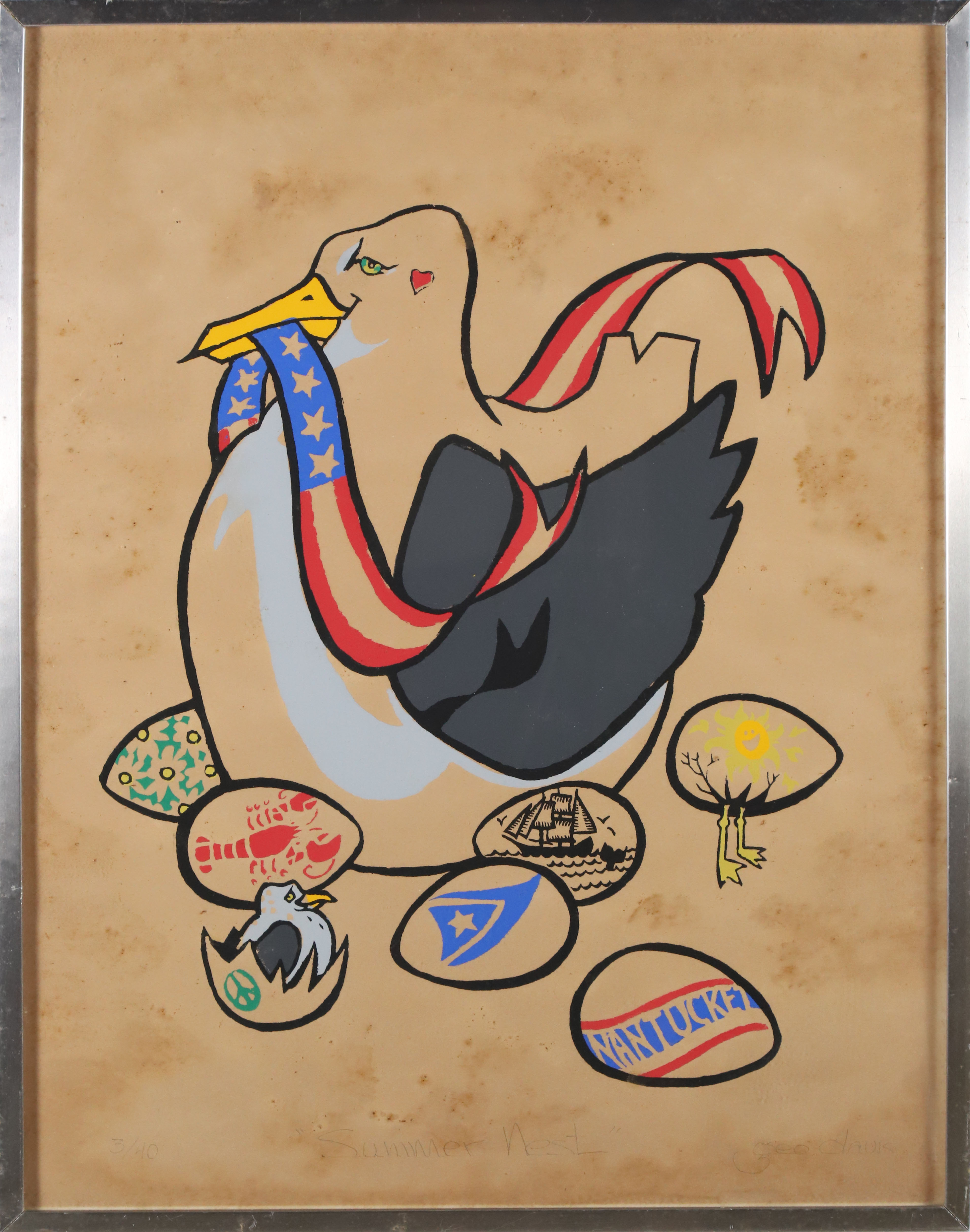 George Davis Limited Edition Lithograph "Summer Nest" - George Davis ...