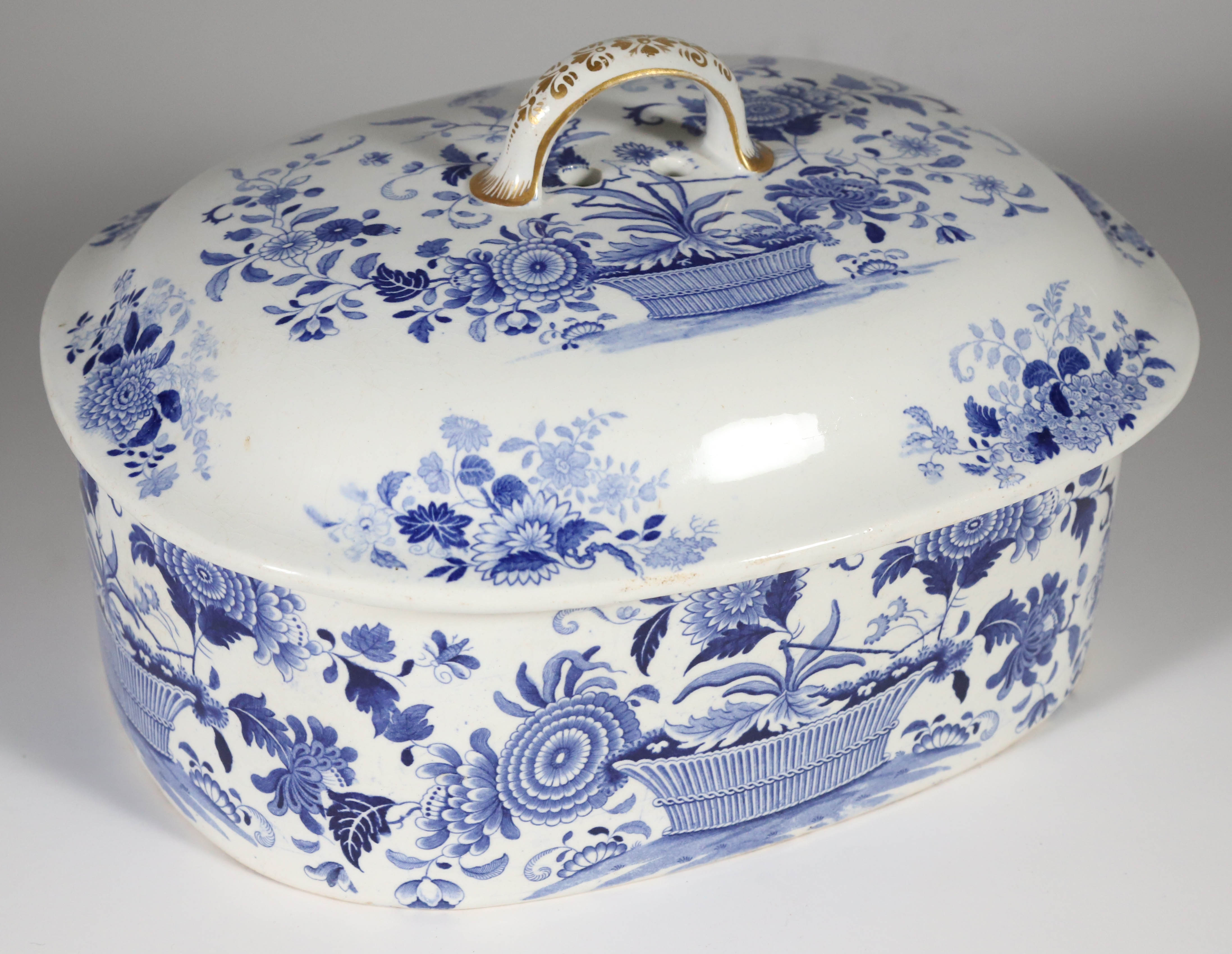 Dresden Opaque China Covered Casserole 19th century - Dresden Opaque ...