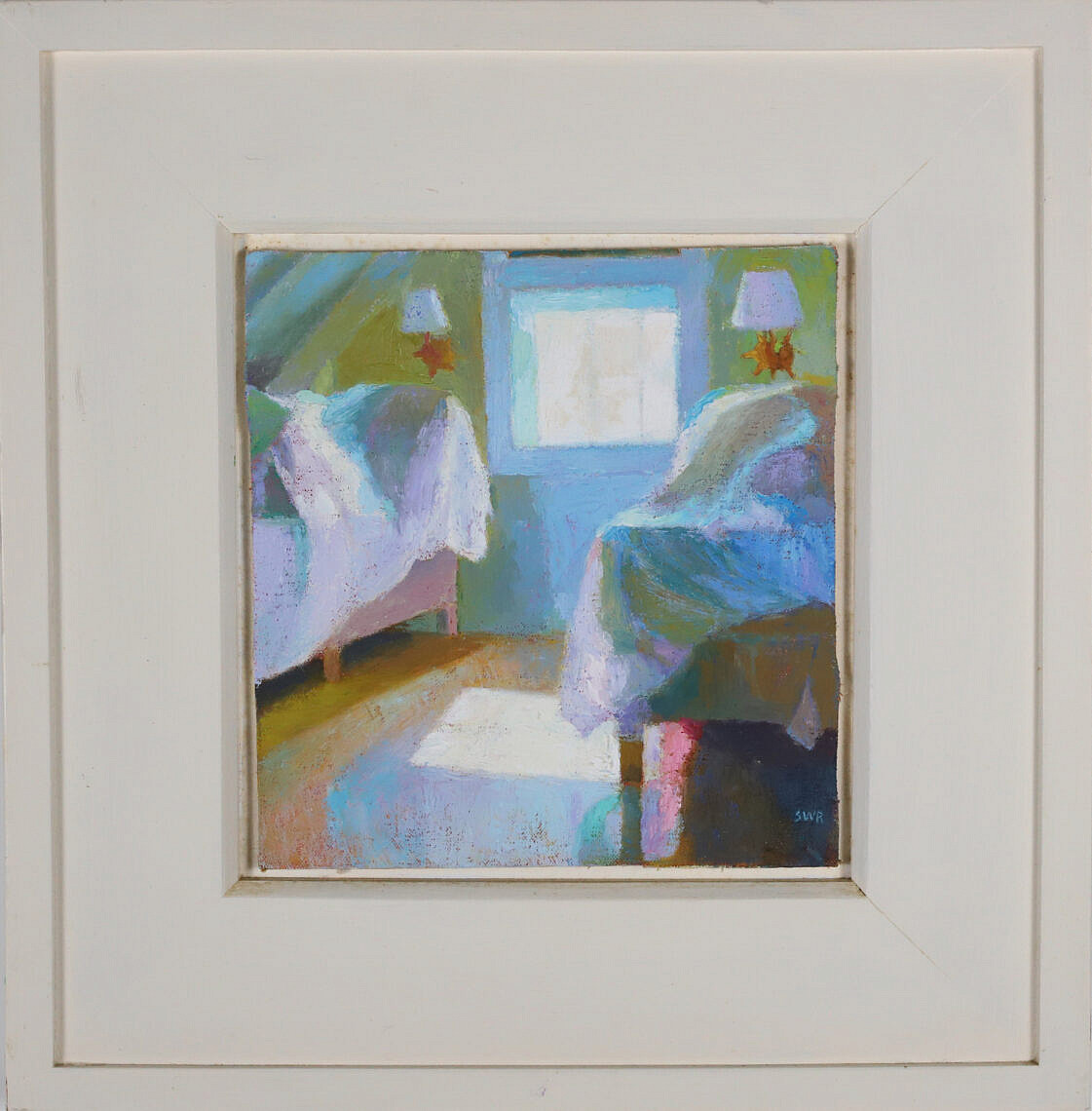Sherre Wilson Rae Oil on Canvas "Interior Scene Twin Beds" - Sherre ...