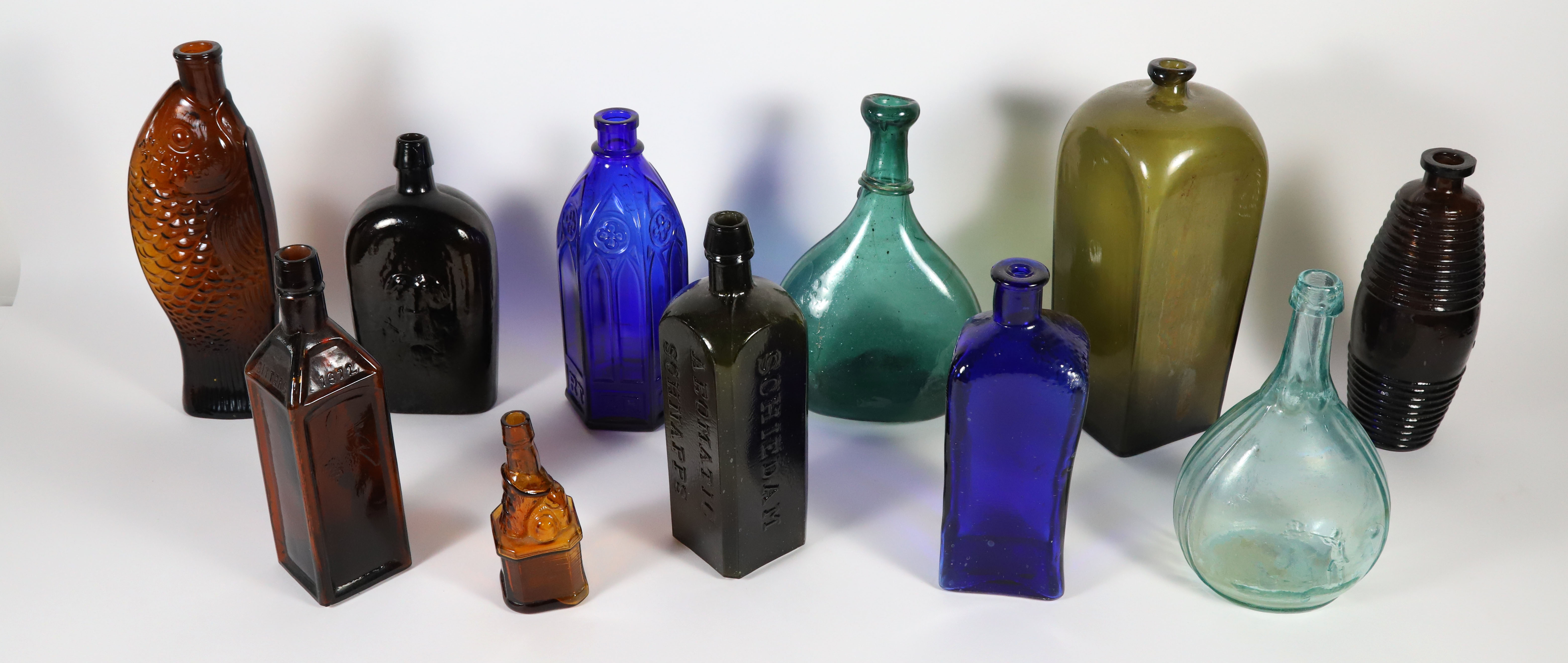 Collection of Ten Antique Bottles - Collection of Ten Antique Bottles ...