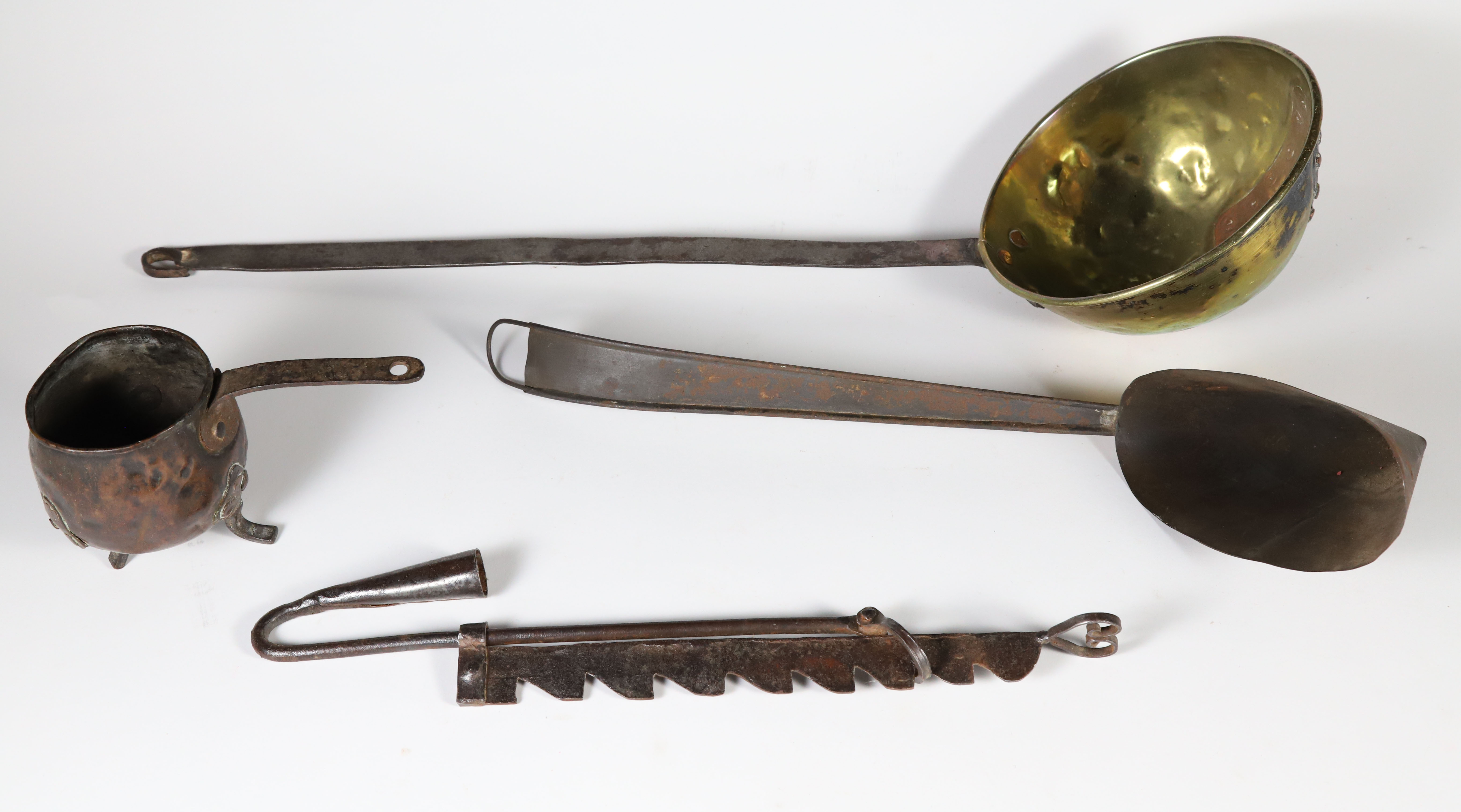 Collection of Four Pieces of 18th & 19th century Iron and Tin ...