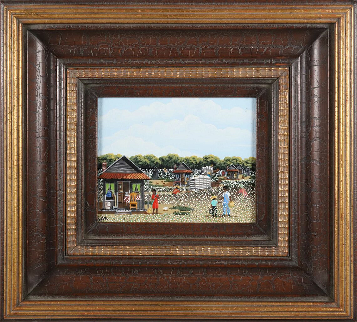 Polly M Oil on Canvas "Cotton Bales" - Polly M (Polly Mullinnax) Oil on ...