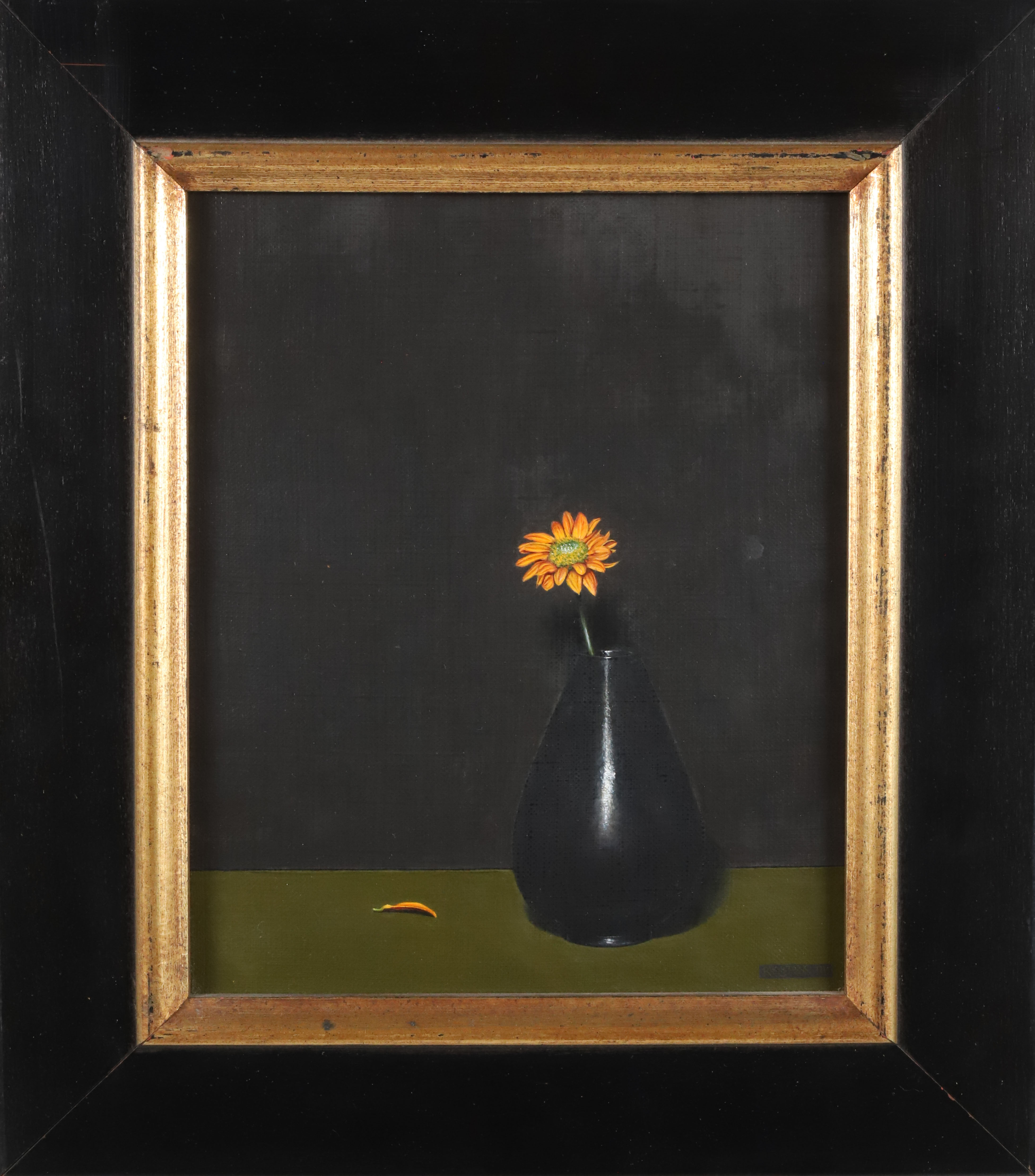 Robert Stark III Oil on Canvas Still Life with Vase and Flower - Robert ...