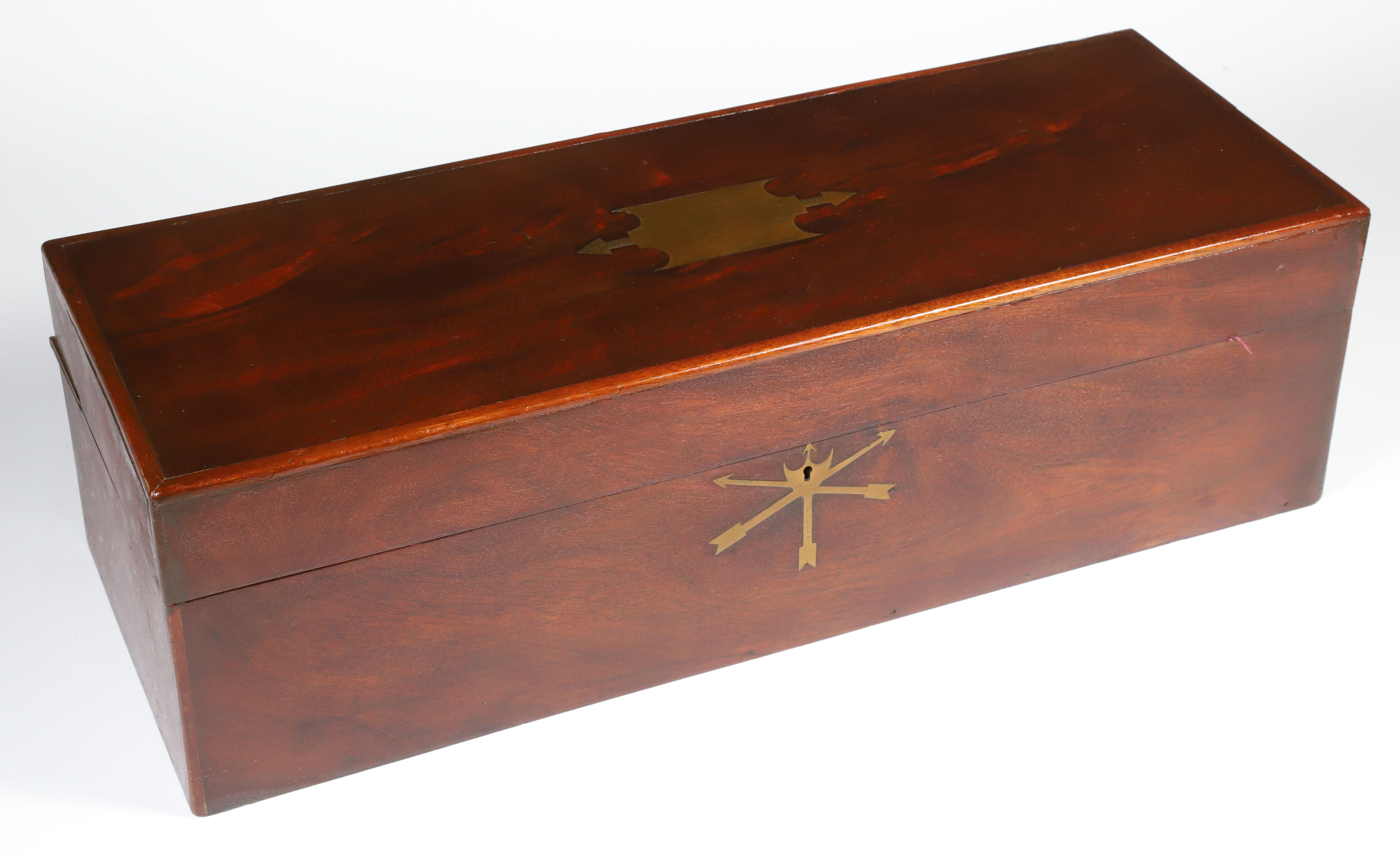Antique Mahogany Nautical Storage Box - Antique Mahogany Nautical ...