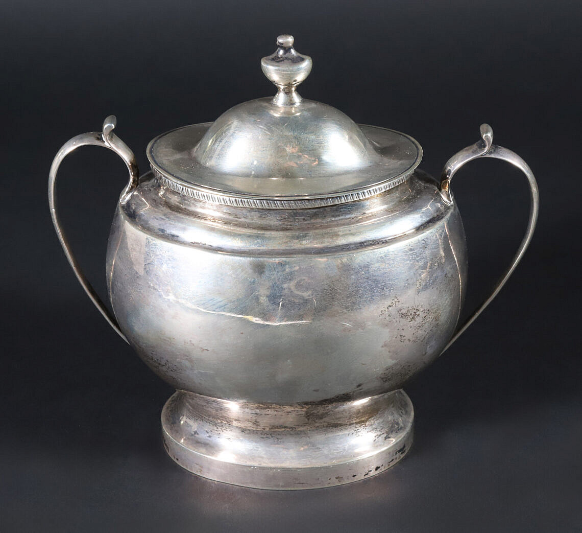 American Silver Sugar Bowl 19th Century Made by Howell - Howell ...