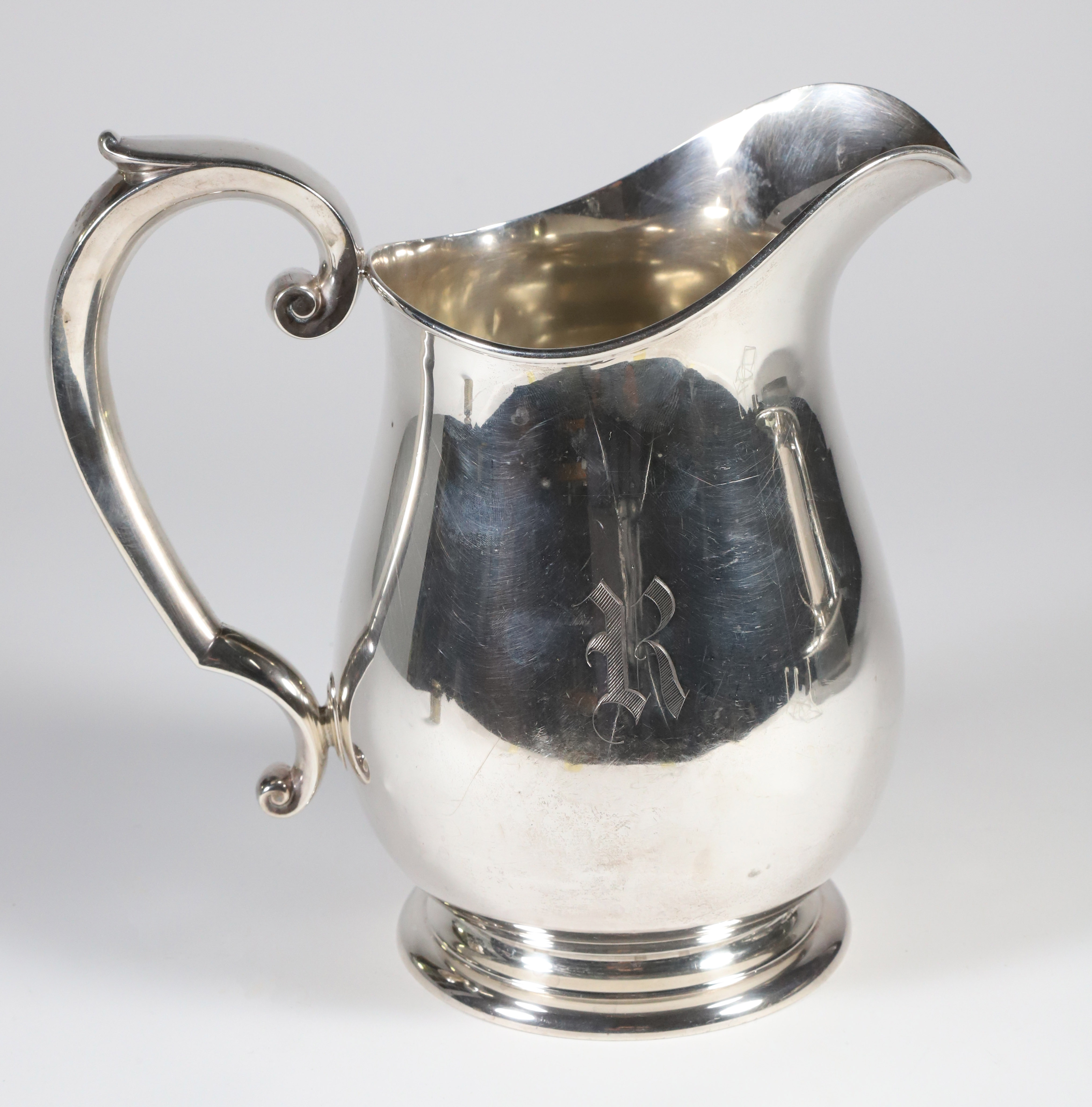 American Sterling Silver Water Pitcher 20th Century - American Sterling ...