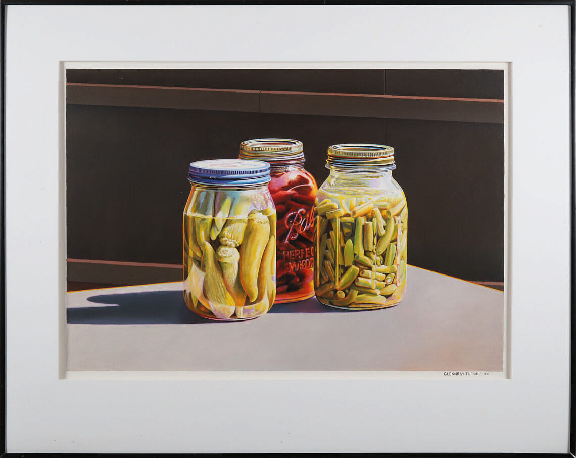 Glennray Tutor (American b. 1950) Oil on Paper "Aunt Bob Aunt Bill and ...