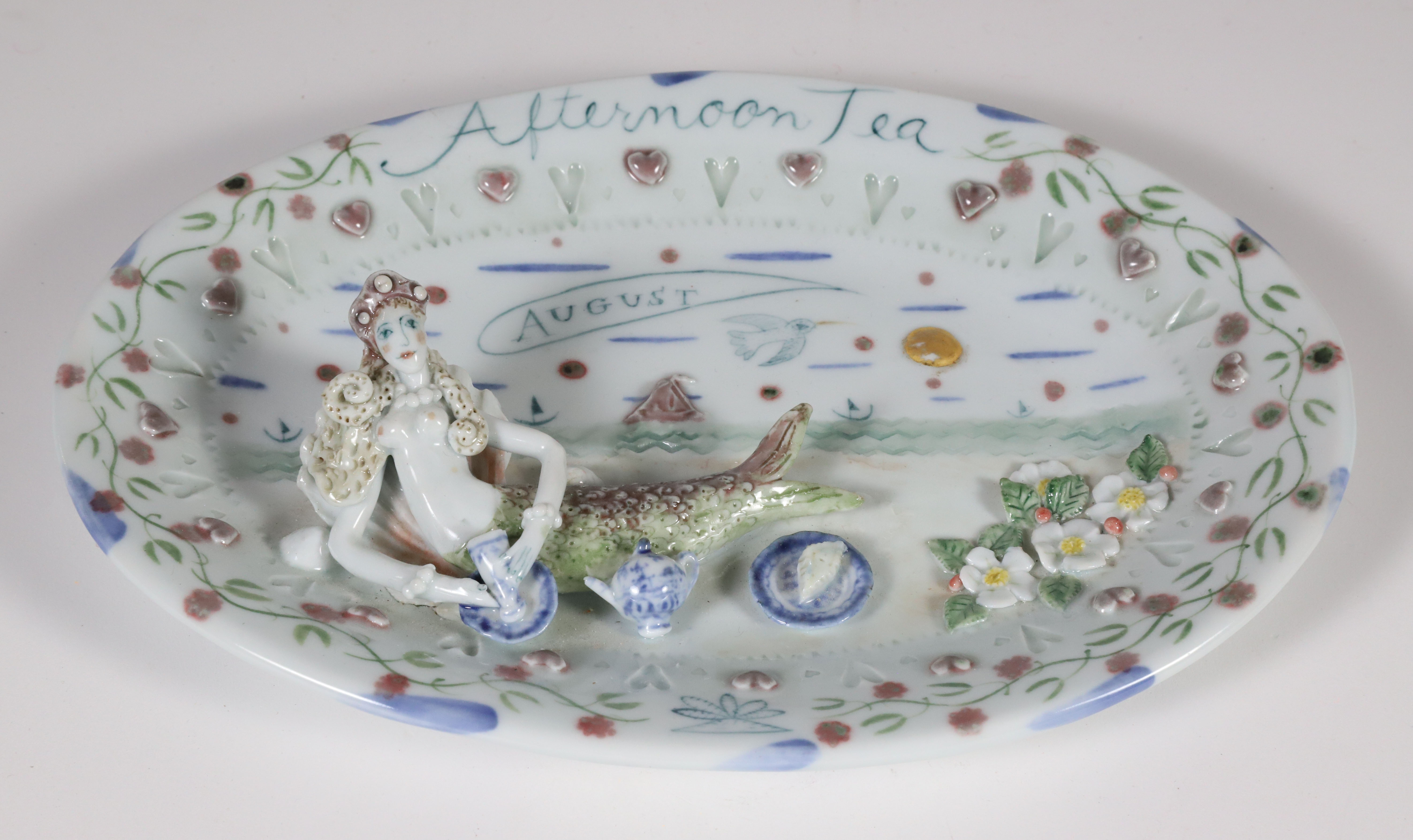 Mara Superior Porcelain Plate "Afternoon Tea August" circa 2009 - Mara ...