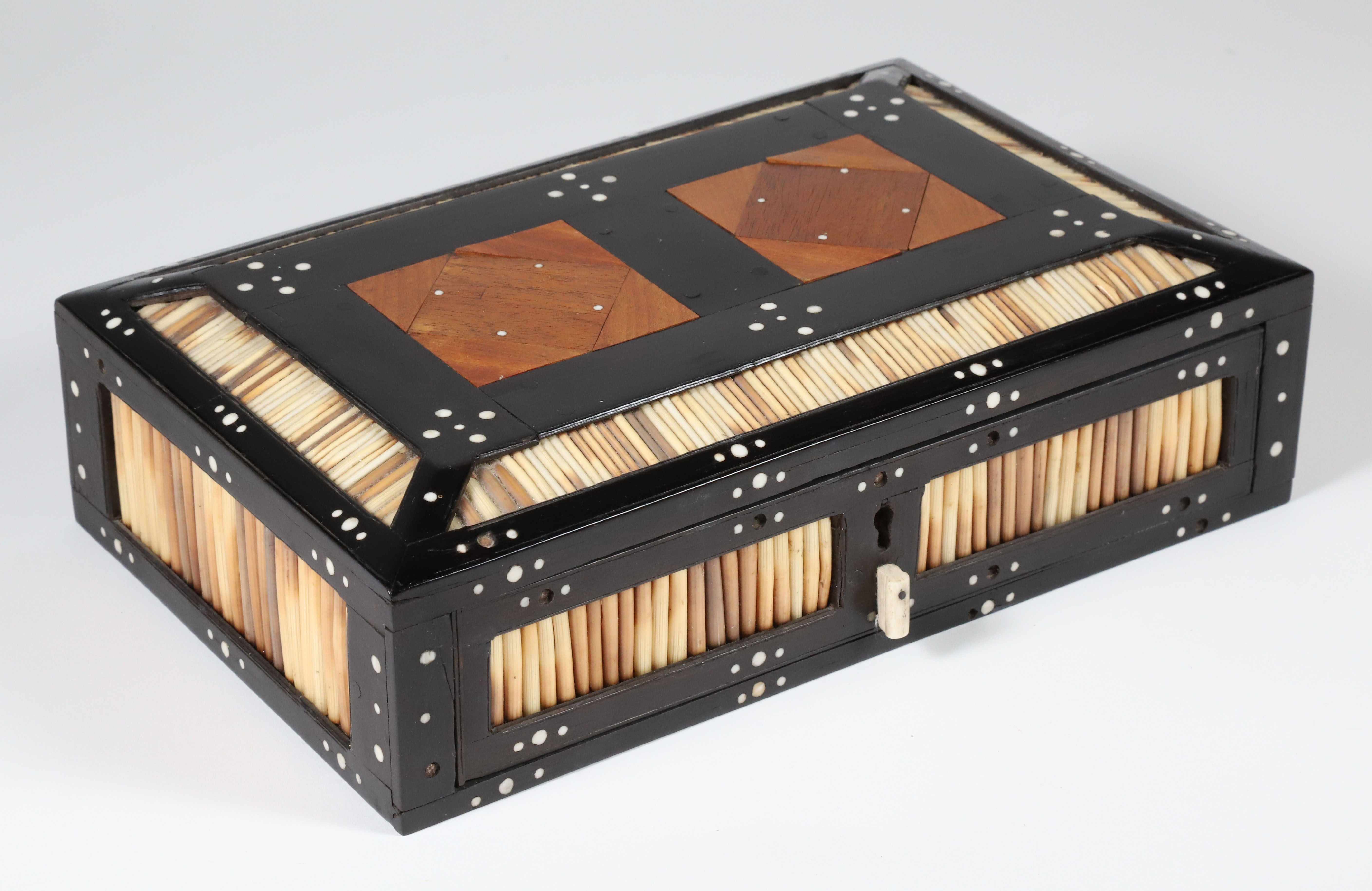 Porcupine Quill Box 19th Century - Porcupine Quill Box, 19th Century ...