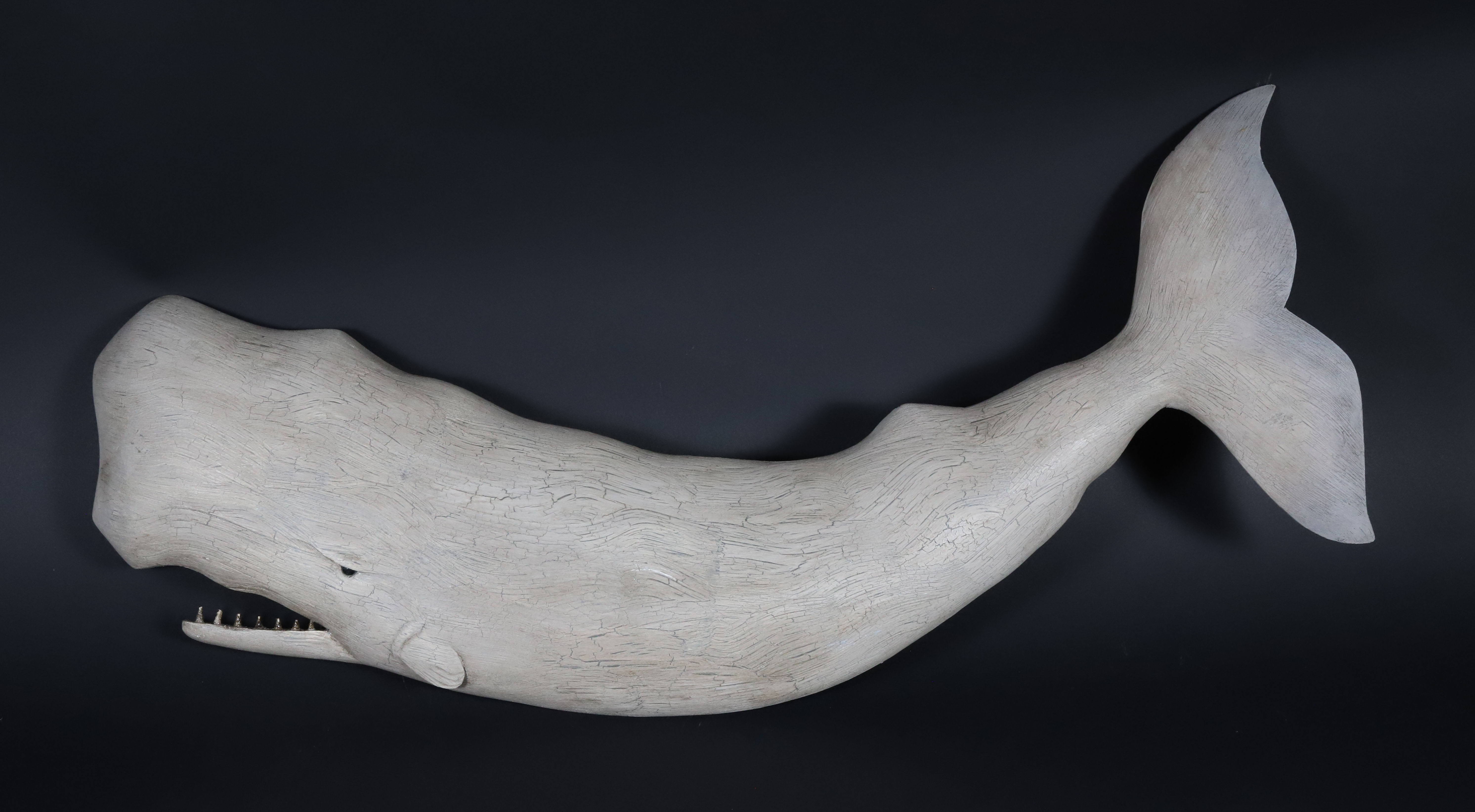 Brian Mitchell Carved Wood Sperm Whale - Brian Mitchell Carved Wood ...