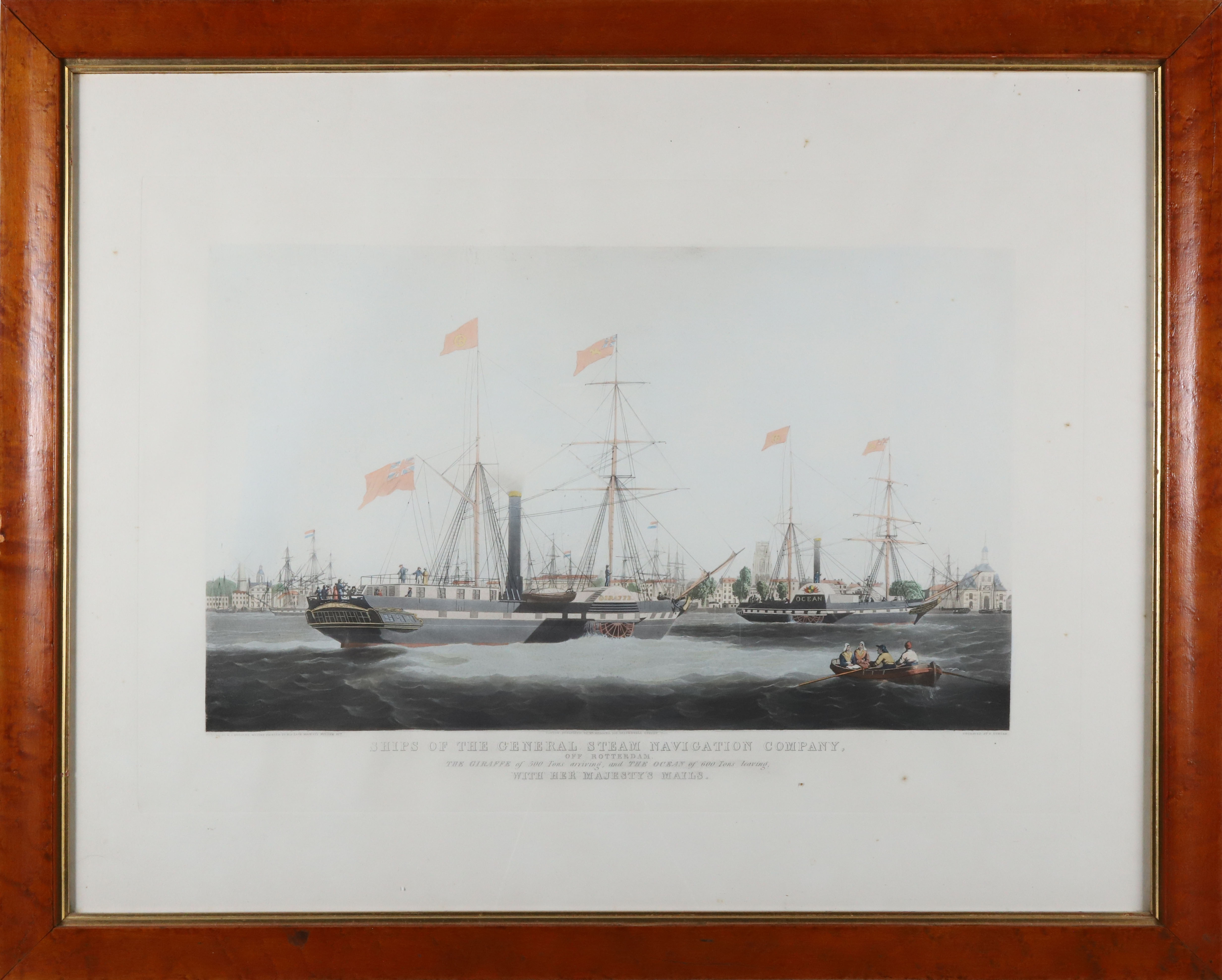 Print Ships of The General Steam Navigation Company circa 1842 - Print ...