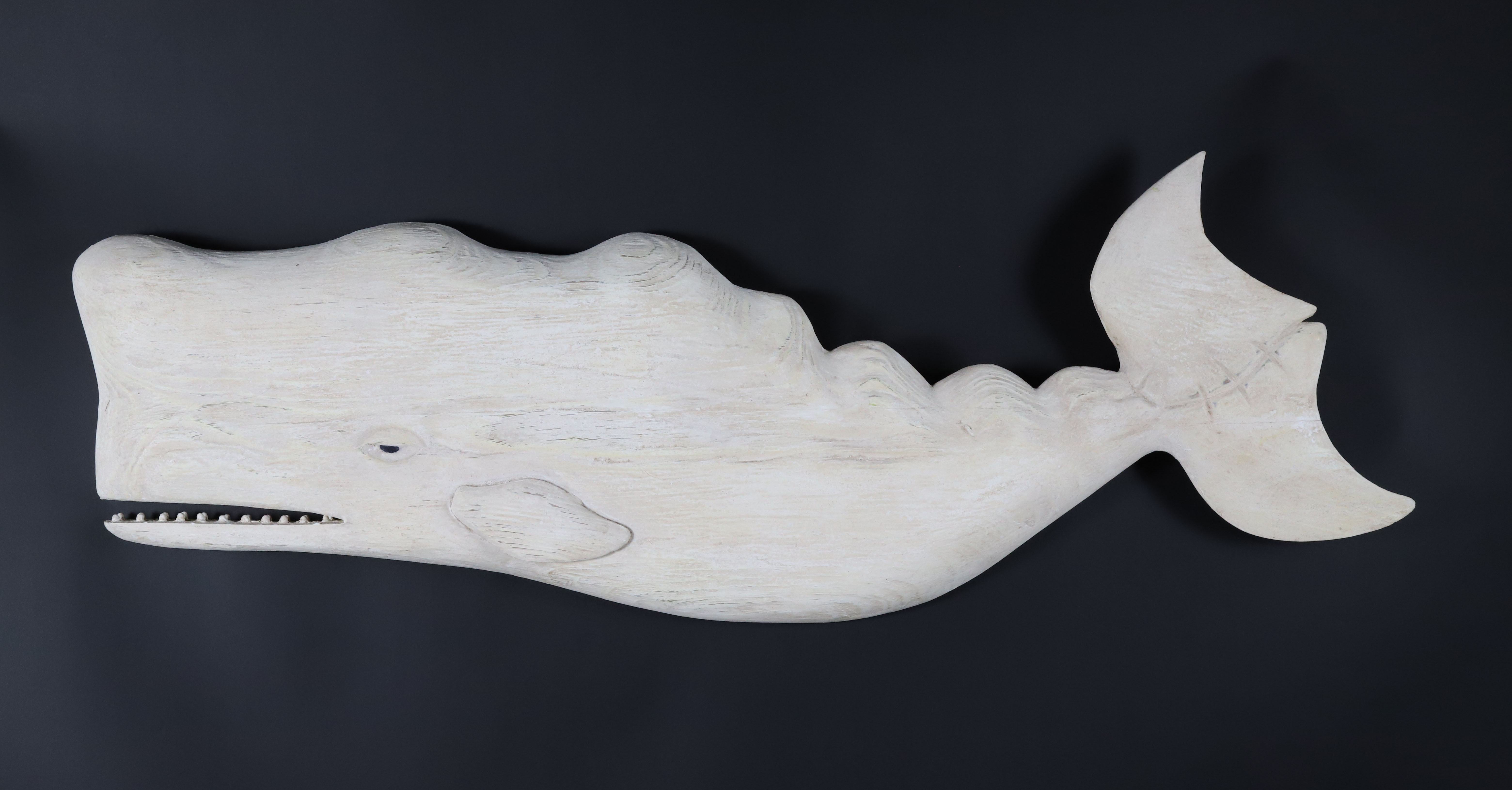Mike Bacle Carved and Painted Moby Dick Sperm Whale Plaque - Mike Bacle ...