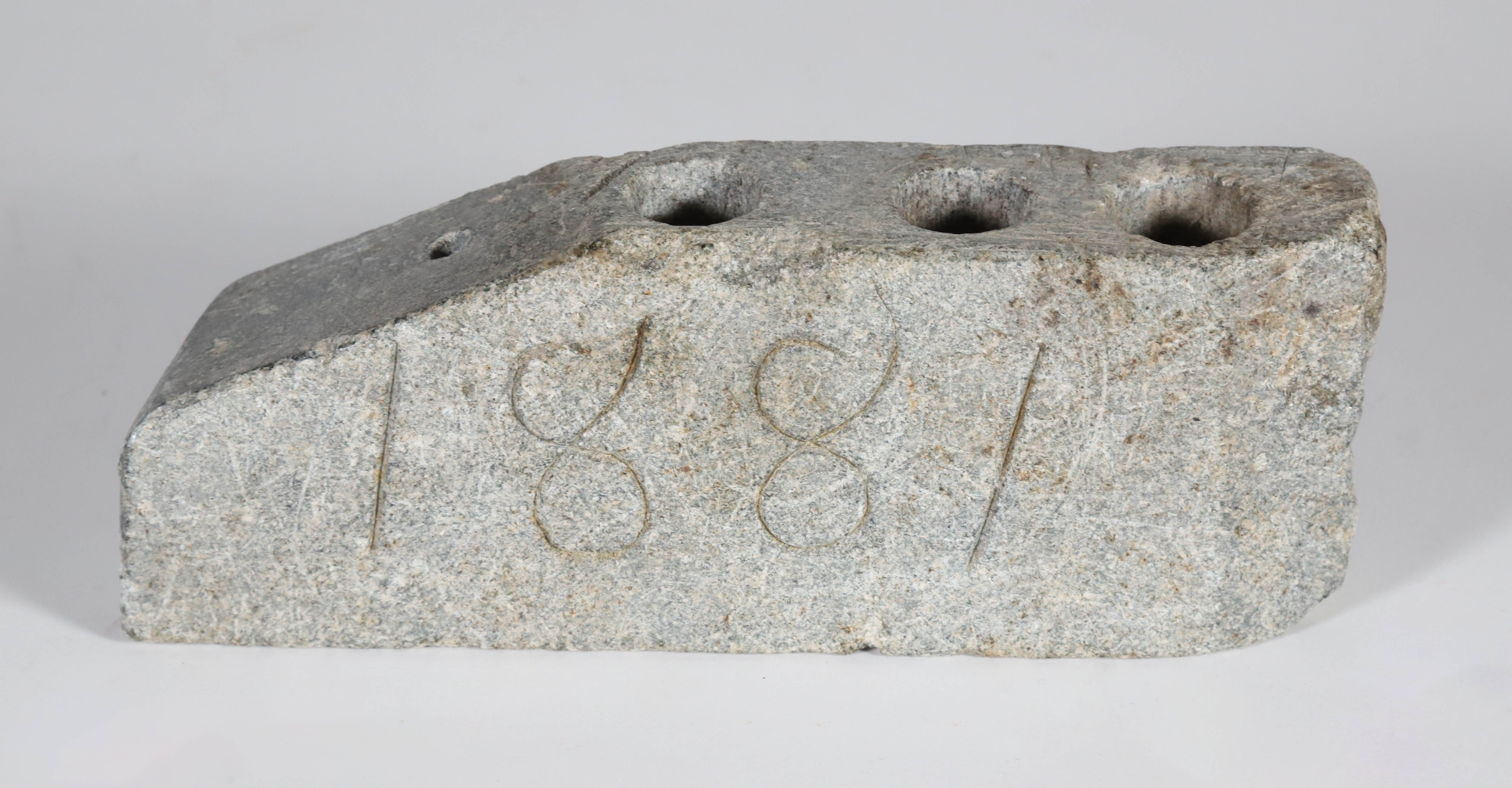 "1881" Inscribed Stone - "1881" Inscribed Stone - Rafael Osona Auctions ...