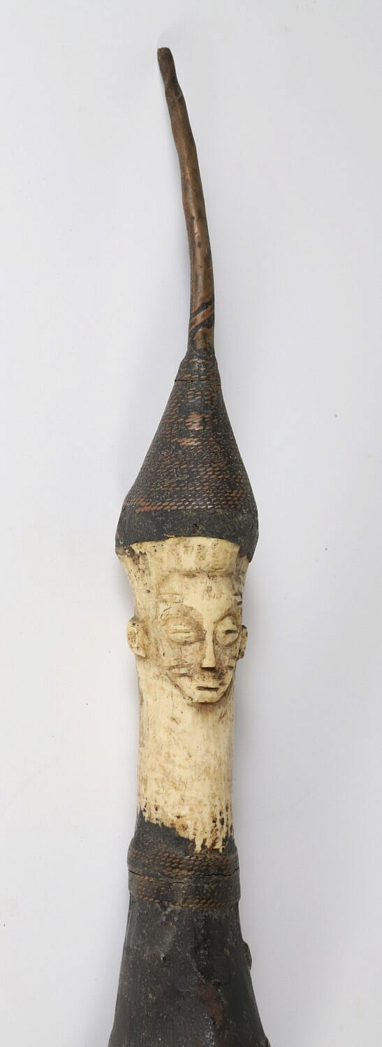 Carved Bone Tribal Pipe, 19th Century - Rafael Osona Auctions Nantucket, MA