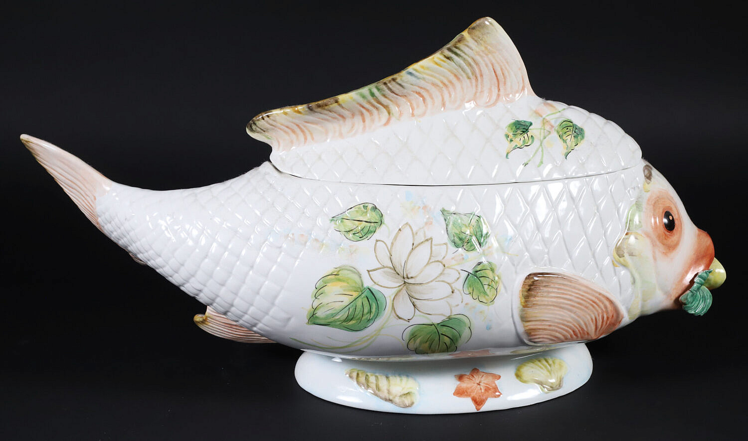 Italian Ceramic Fish Form Tureen and Cover - Rafael Osona Auctions ...