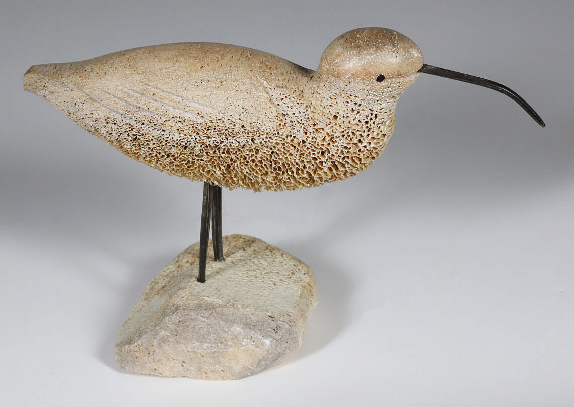 Carved Bone Curlew circa 1991 - Carved Bone Curlew, circa 1991 - Rafael ...