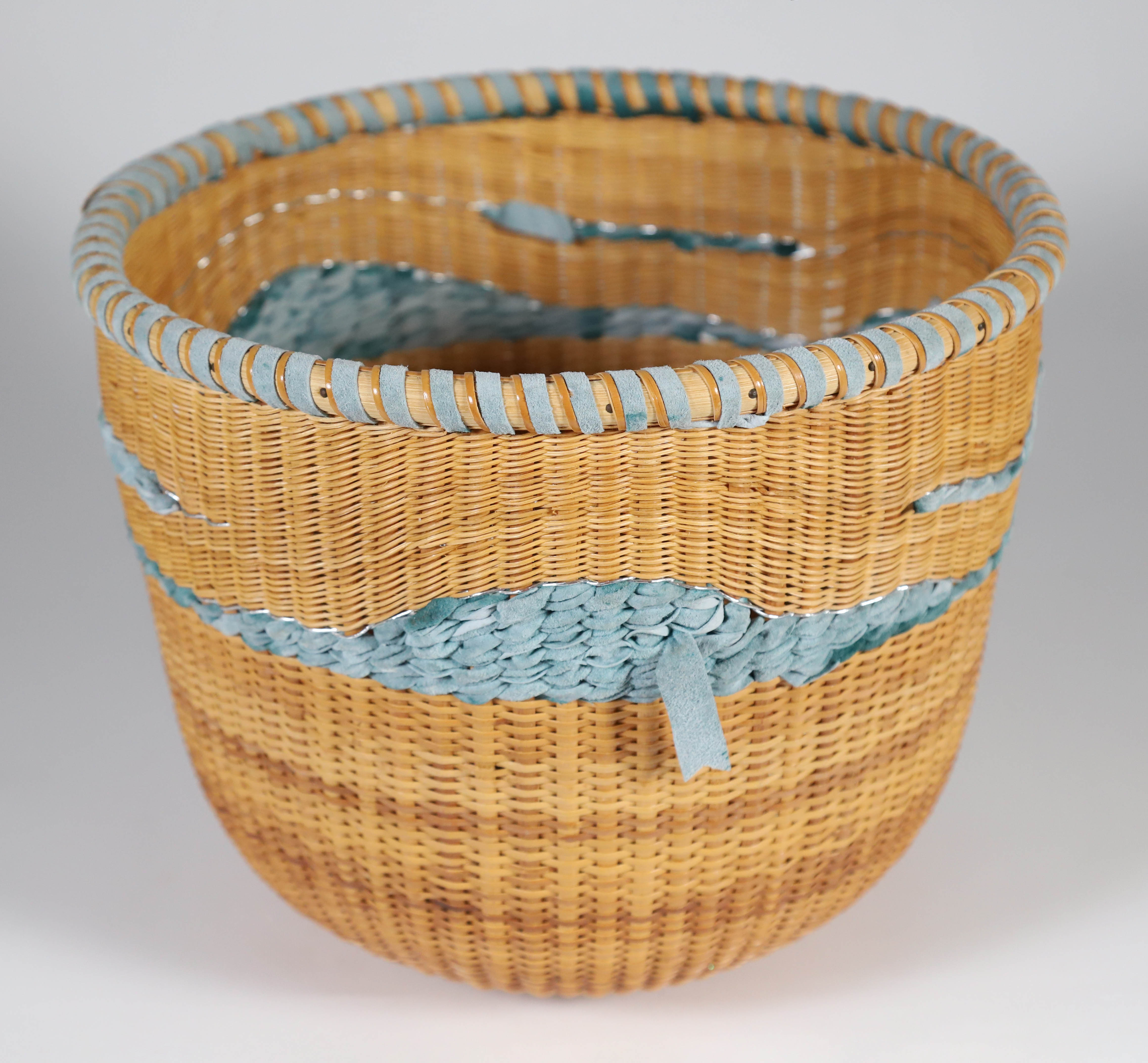 Contemporary Round Open Nantucket Basket - Contemporary Round Open ...