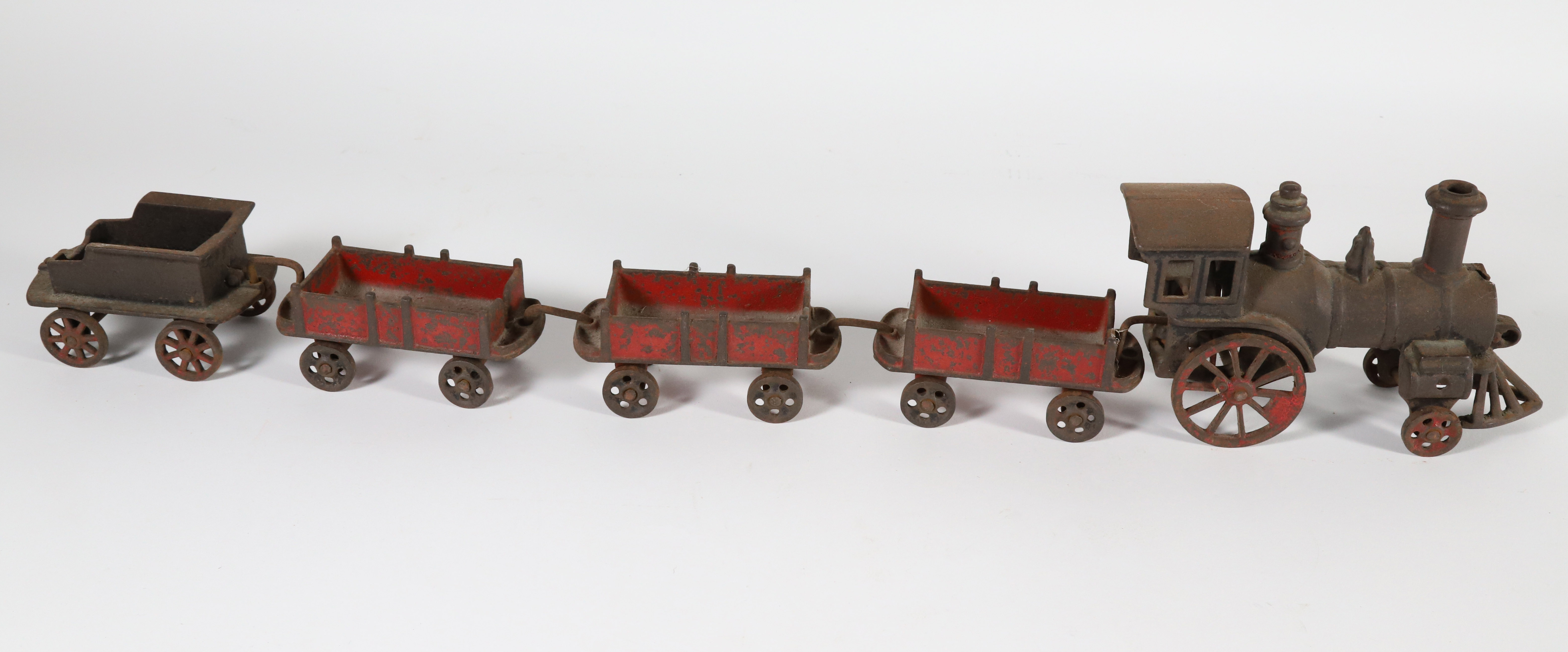 Cast Iron Train 19th Century - Cast Iron Train in Five Sections, 19th ...