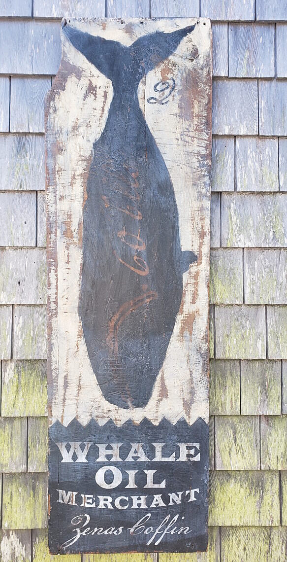 Nantucket Whale Oil Merchant Trade Sign - Antique Style Nantucket Whale ...