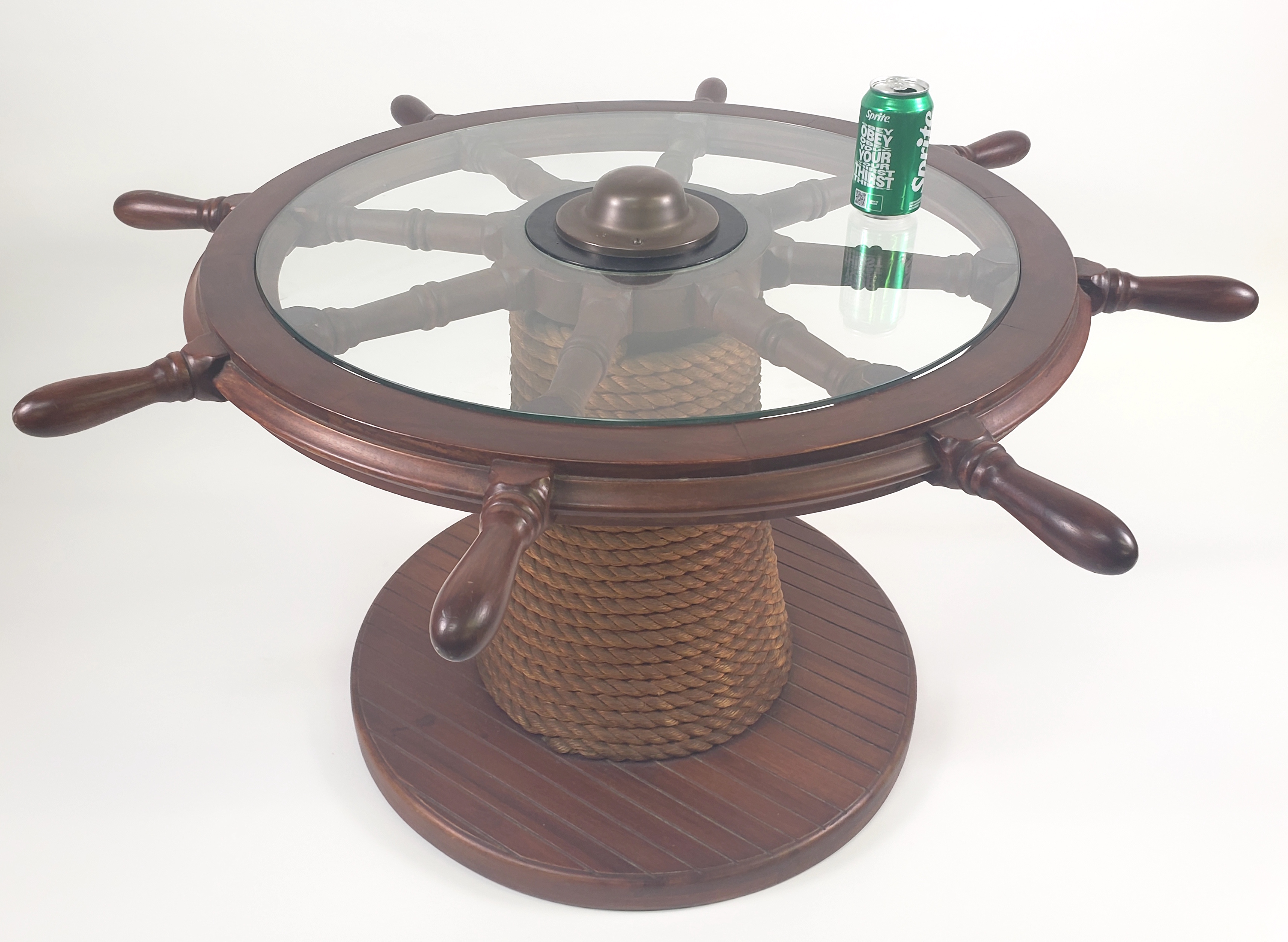 Ships Wheel Table - Vintage Ships Wheel Table - Rafael Osona Auctions ...