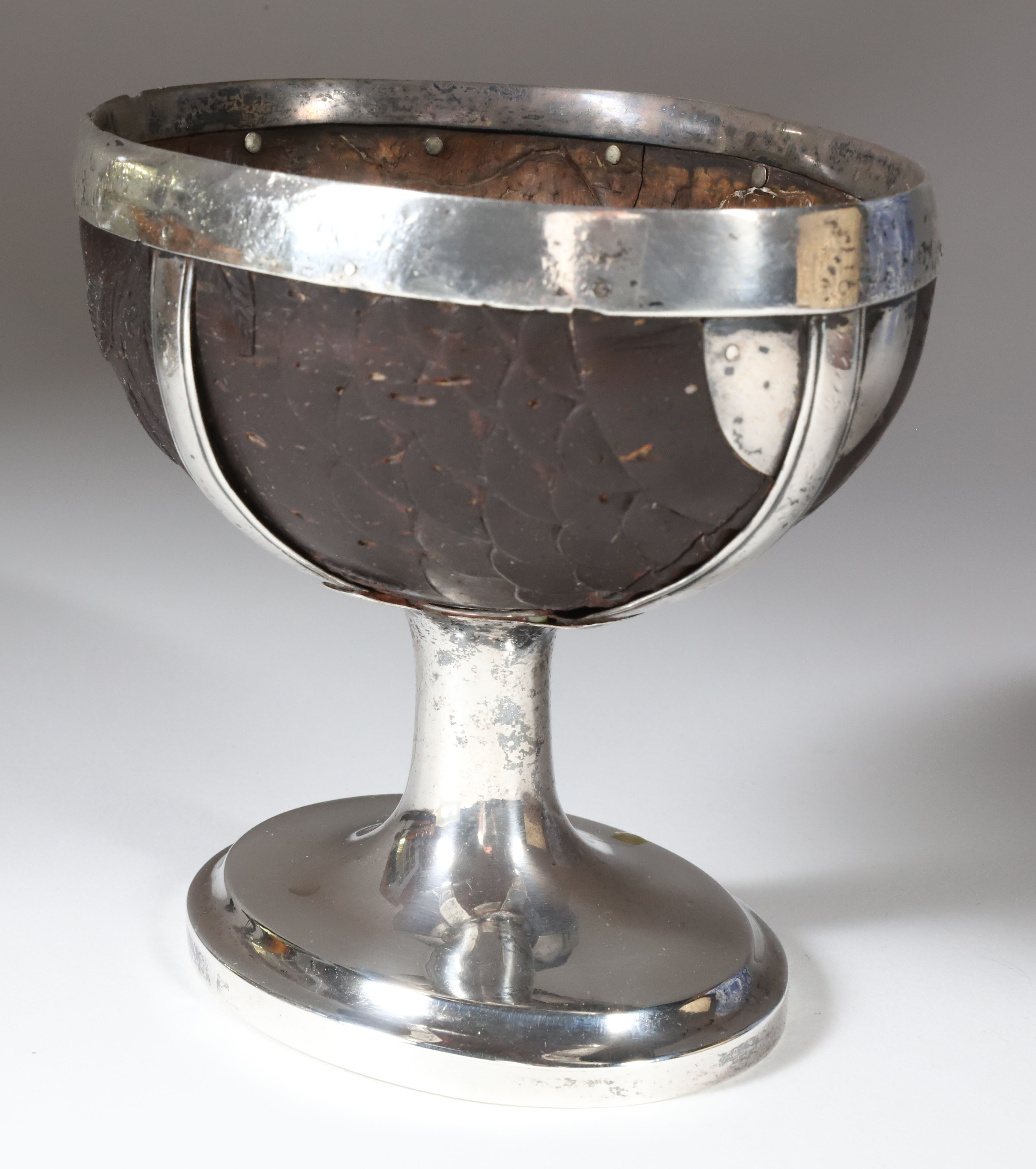 Irish William IV Silver Mounted Coconut Cup Makers Mark John Egan 1837 ...