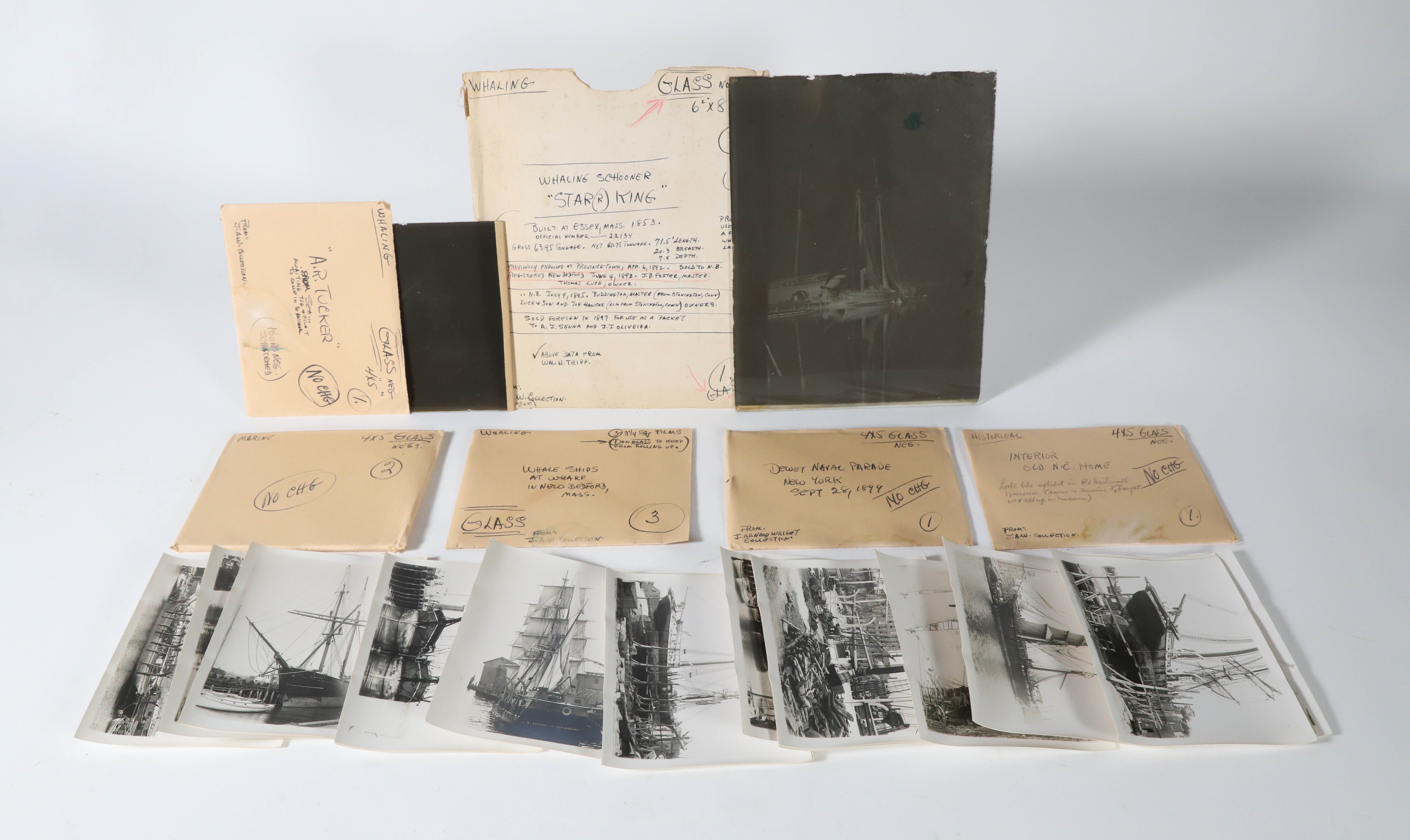 Collection of Whaling and Nautical Glass Photo Plates - Collection of ...
