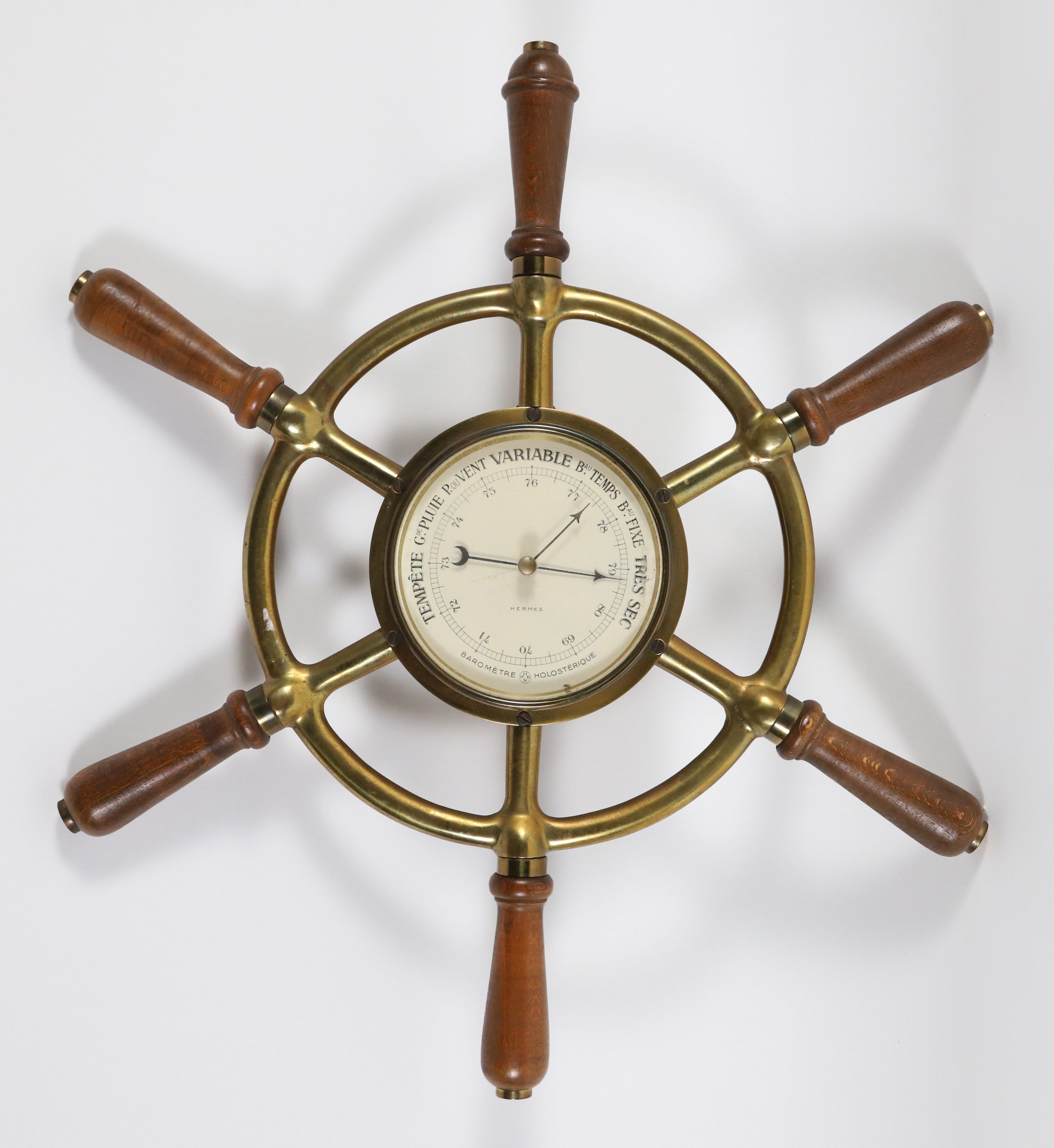Hermes Ship's Wheel Barometer - Hermes Ship's Wheel Barometer - Rafael ...