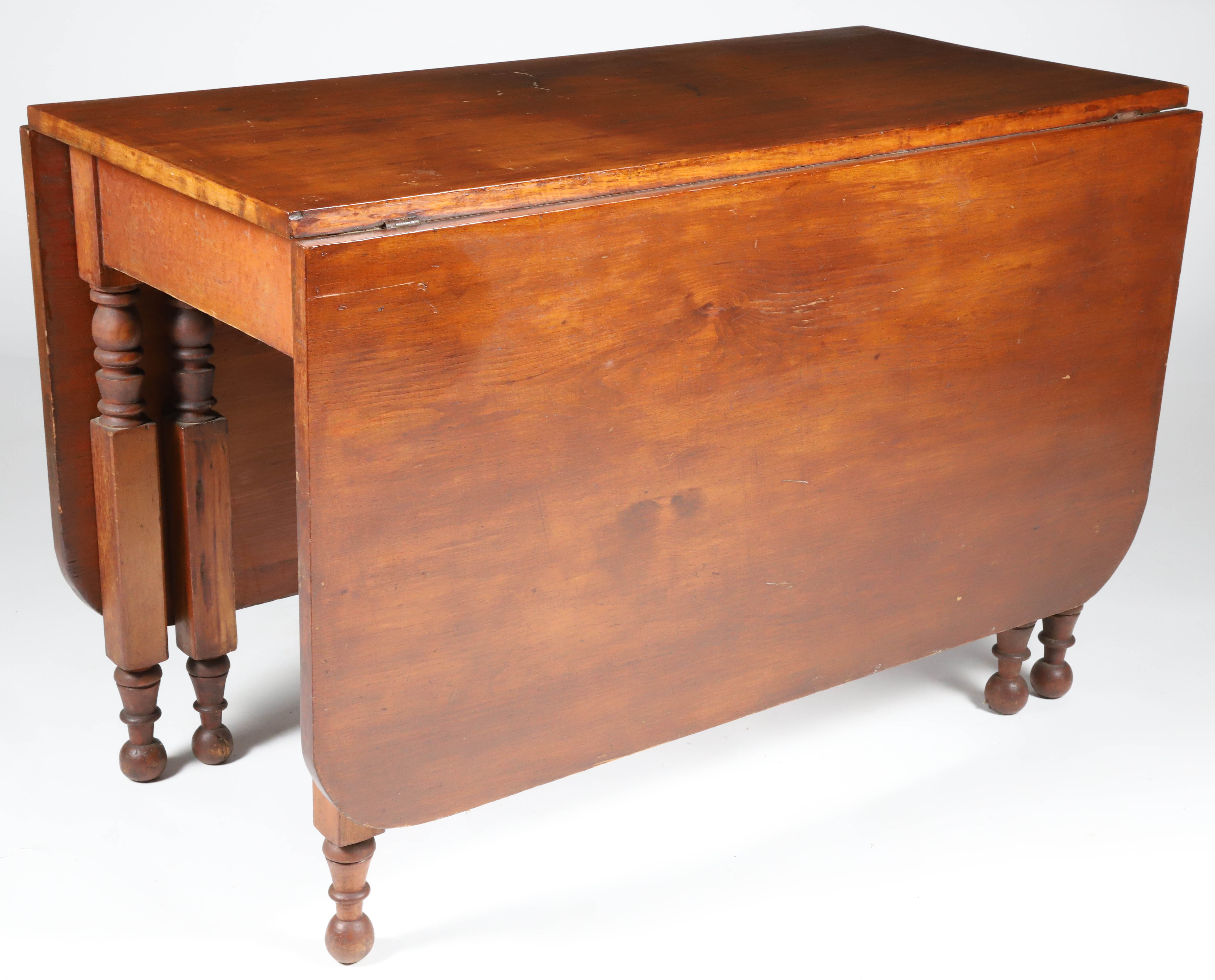 New York Mahogany Drop Leaf Dining Table 19th Century - New York Mahogany Drop Leaf Dining Table ...