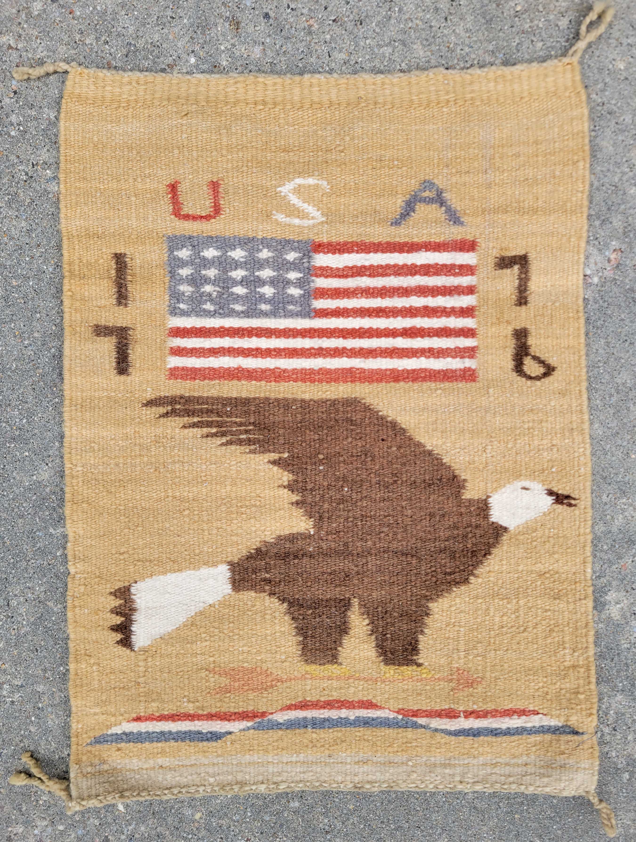 Native American Loomed Wool Mat - Native American Loomed Wool Mat ...