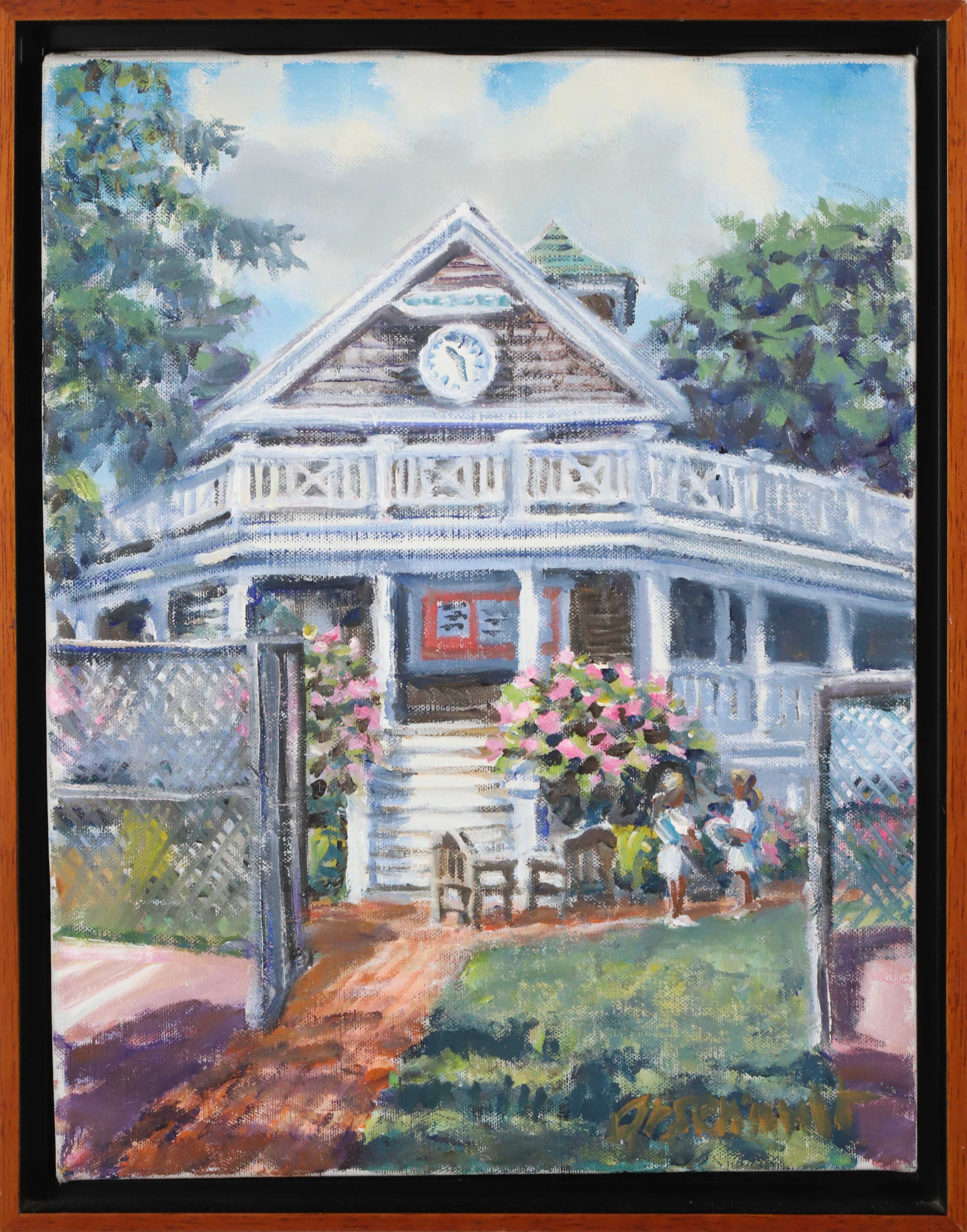 Paul Arsenault Oil on Canvas "Sconset Casino Clock" - Paul Arsenault ...